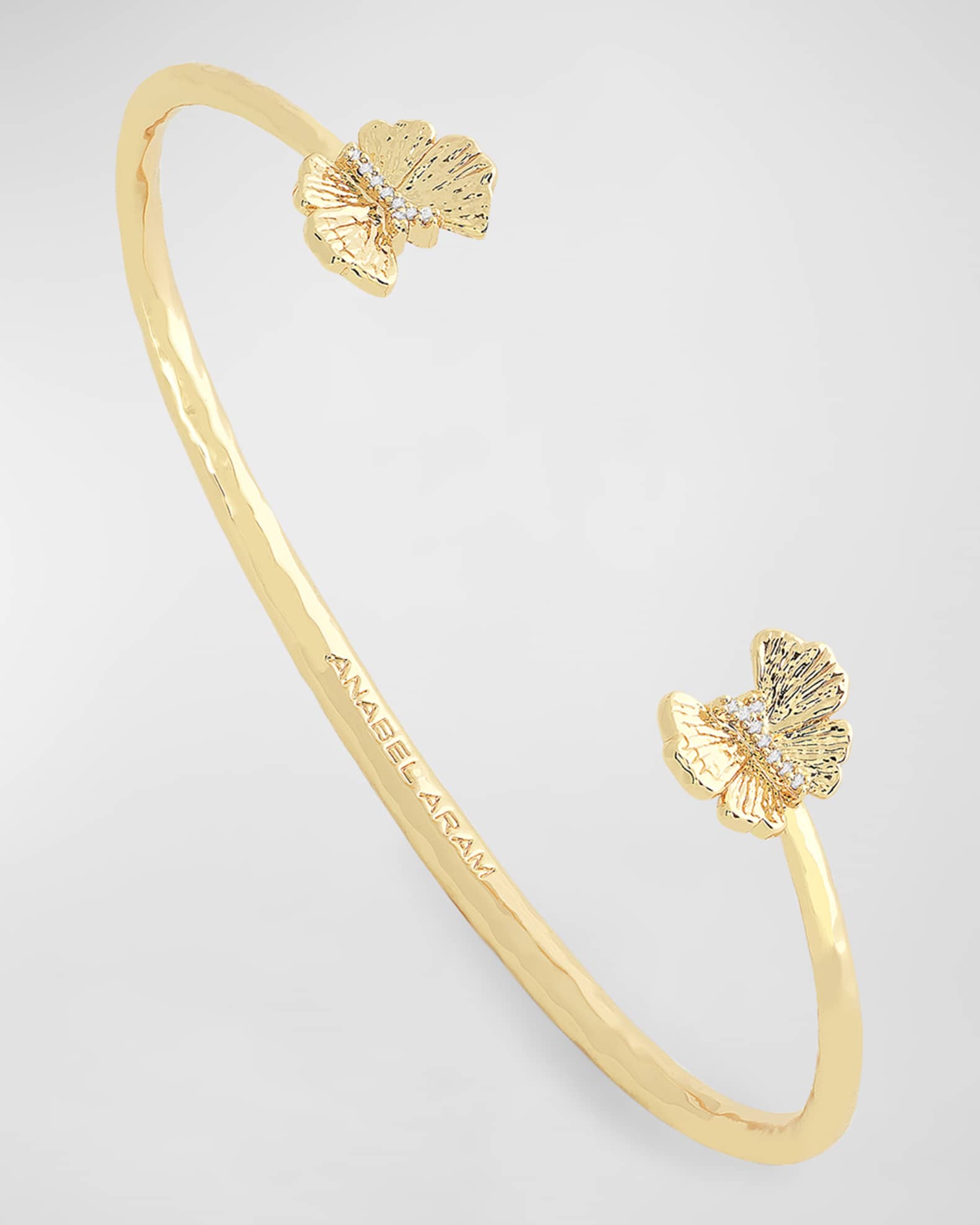 Anabel Aram Jewelry Butterfly Gold Bangle | Neiman Marcus