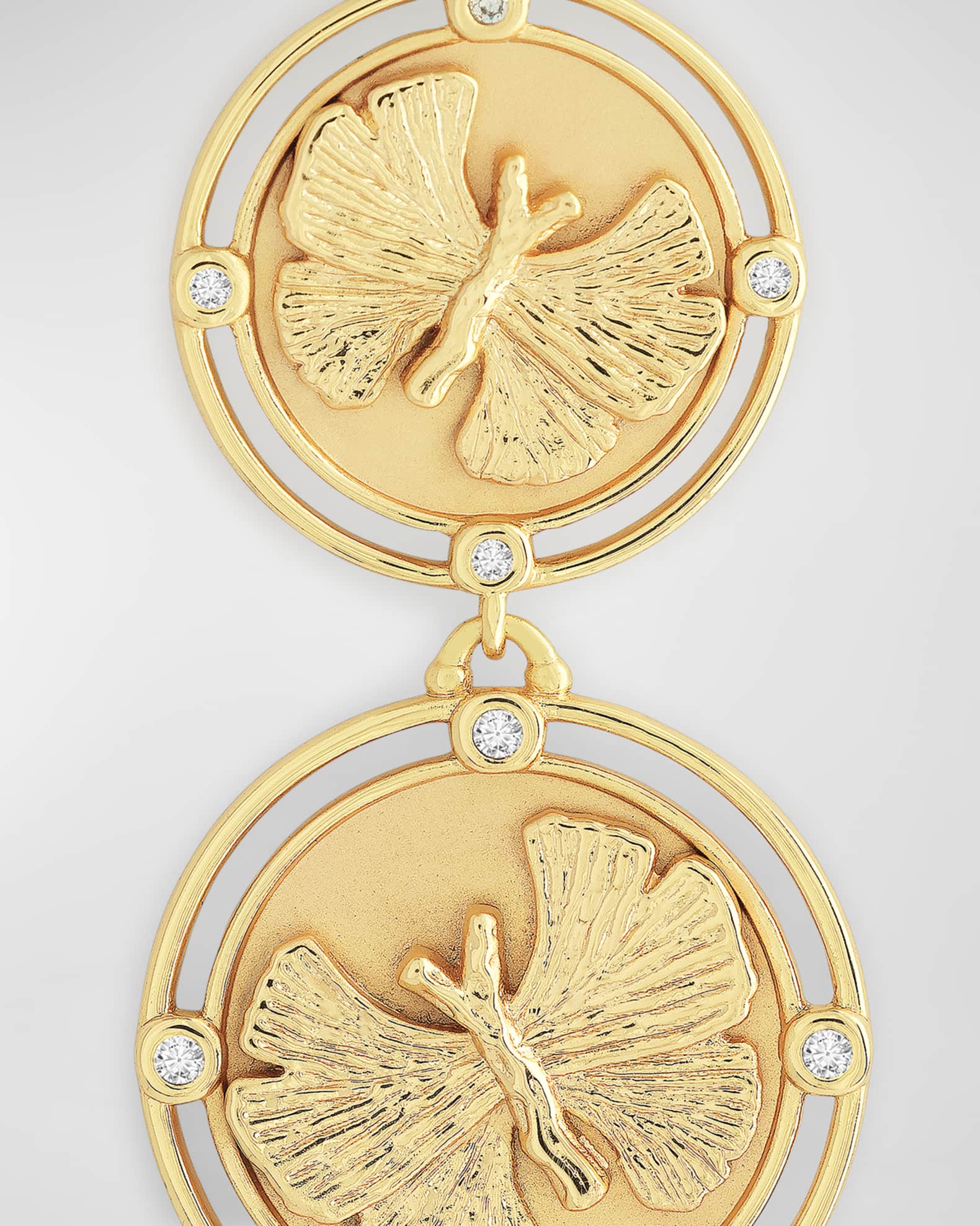 Anabel Aram Jewelry Butterfly Coin Drop Earrings | Neiman Marcus