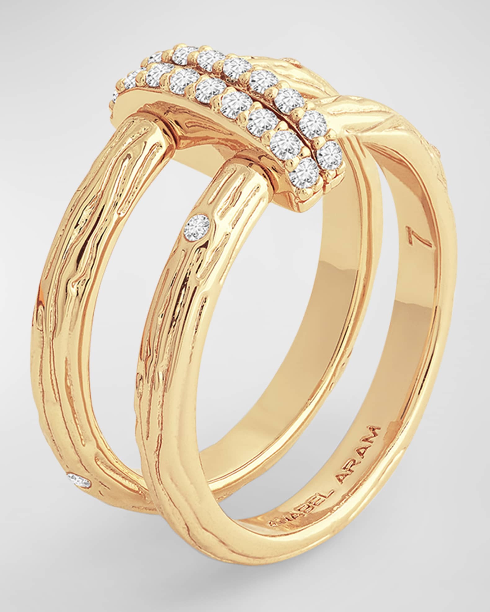 Anabel Aram Jewelry Enchanted Forest Chain Double Ring | Neiman Marcus