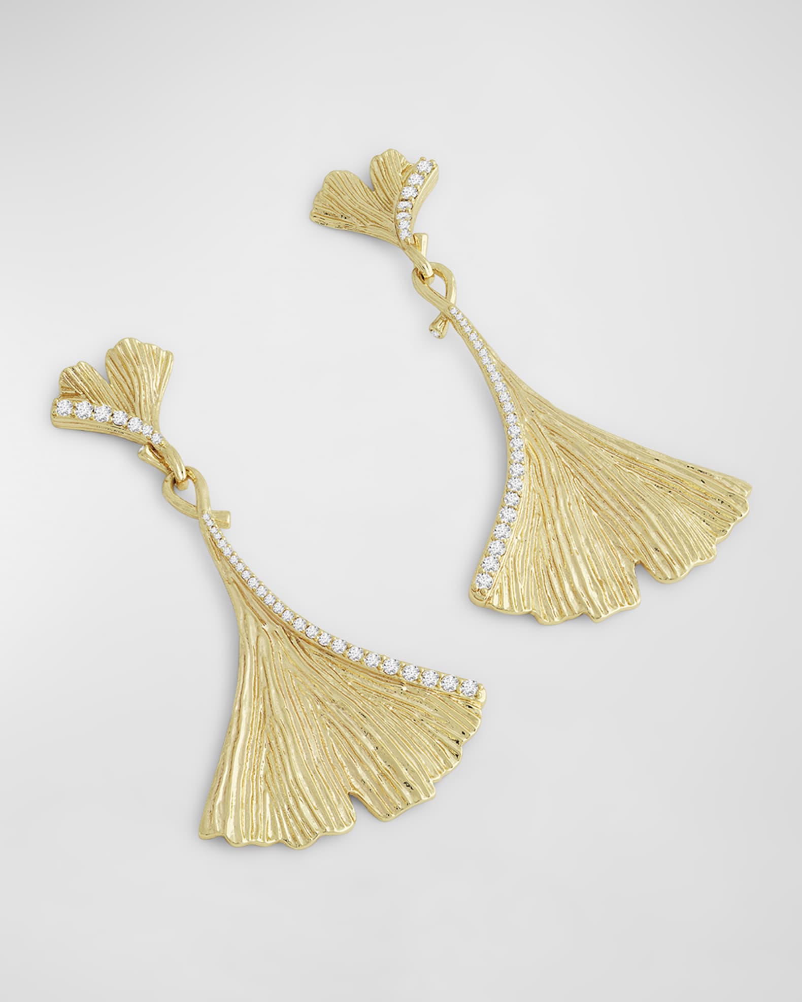 Anabel Aram Jewelry Ginkgo Large Drop Earrings | Neiman Marcus