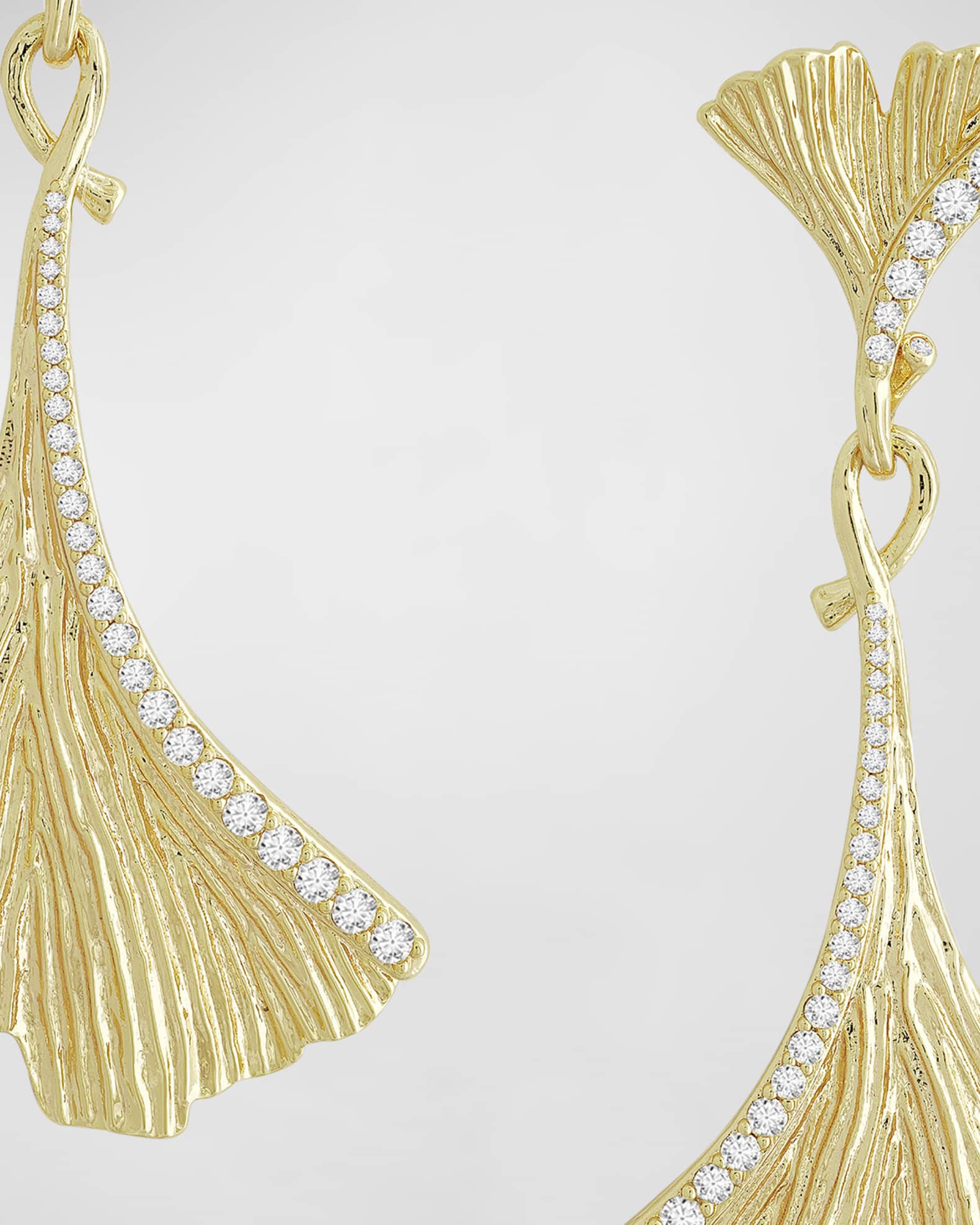 Anabel Aram Jewelry Ginkgo Large Drop Earrings | Neiman Marcus