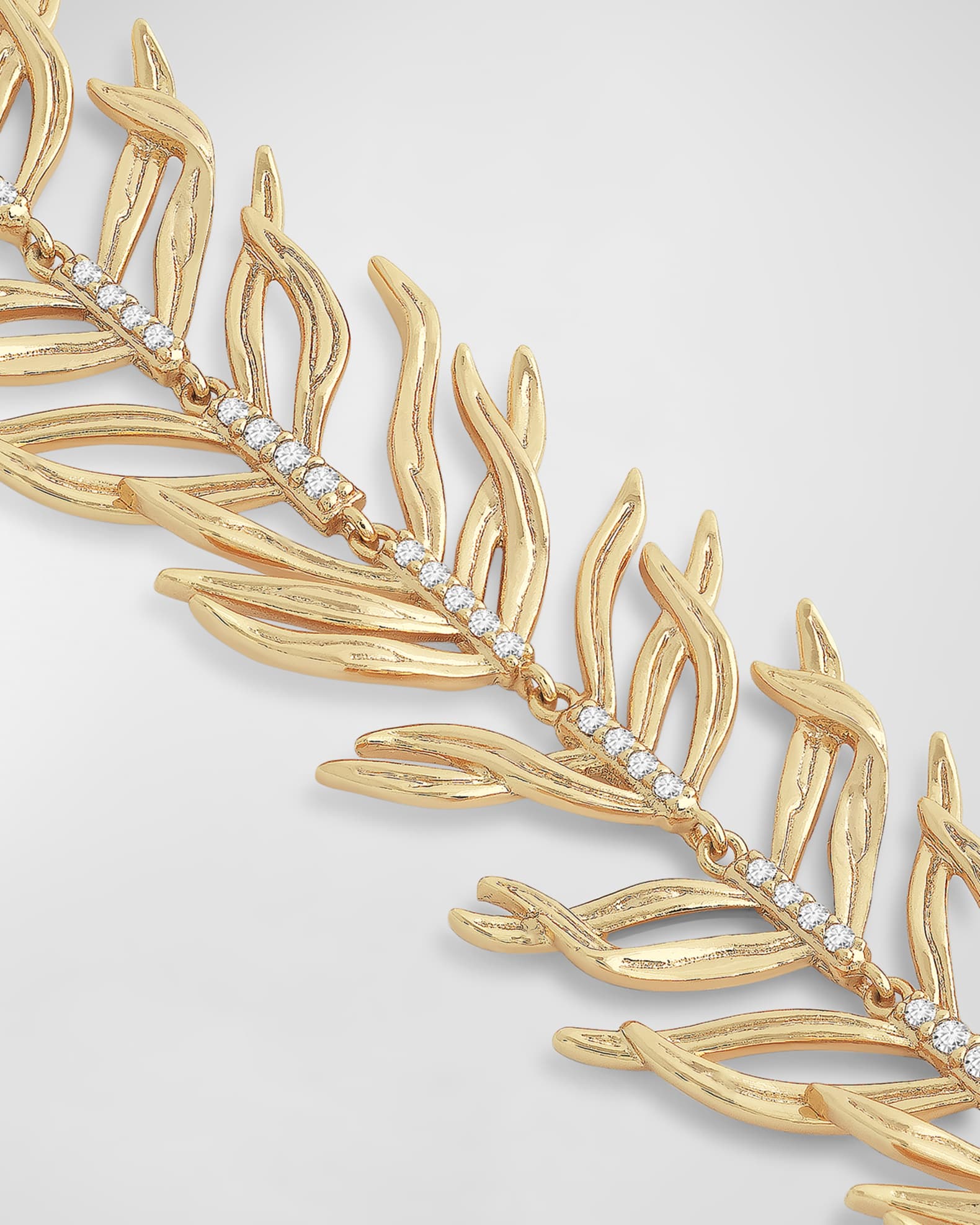 Anabel Aram Jewelry Palm Leaves Necklace | Neiman Marcus