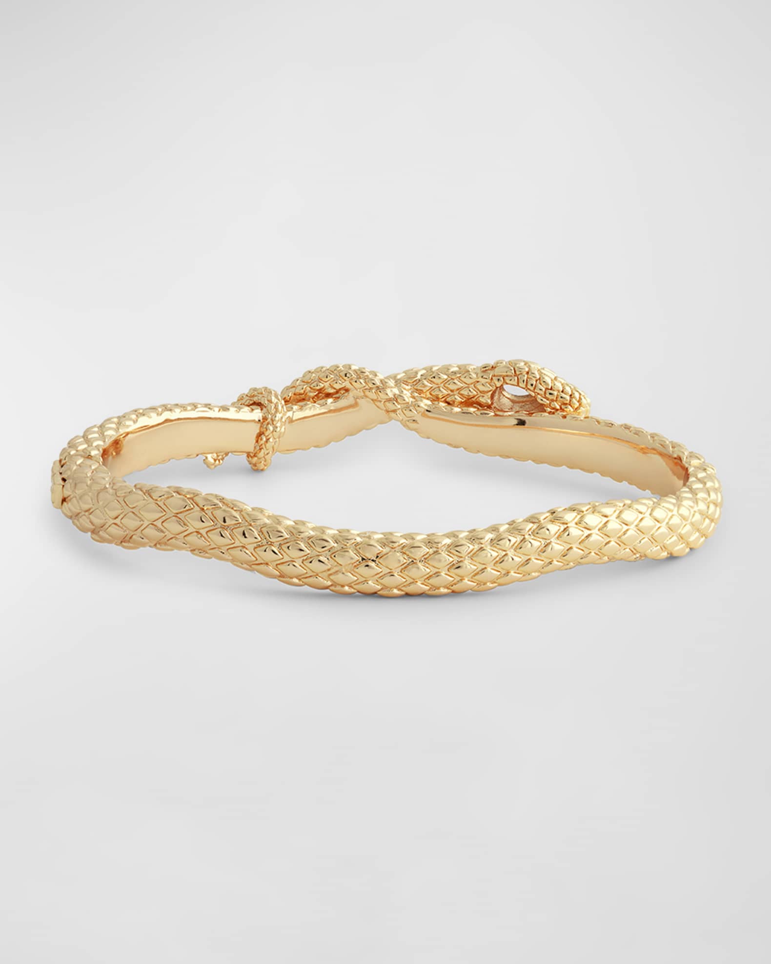 Anabel Aram Jewelry Serpent Hinged Bangle | Neiman Marcus