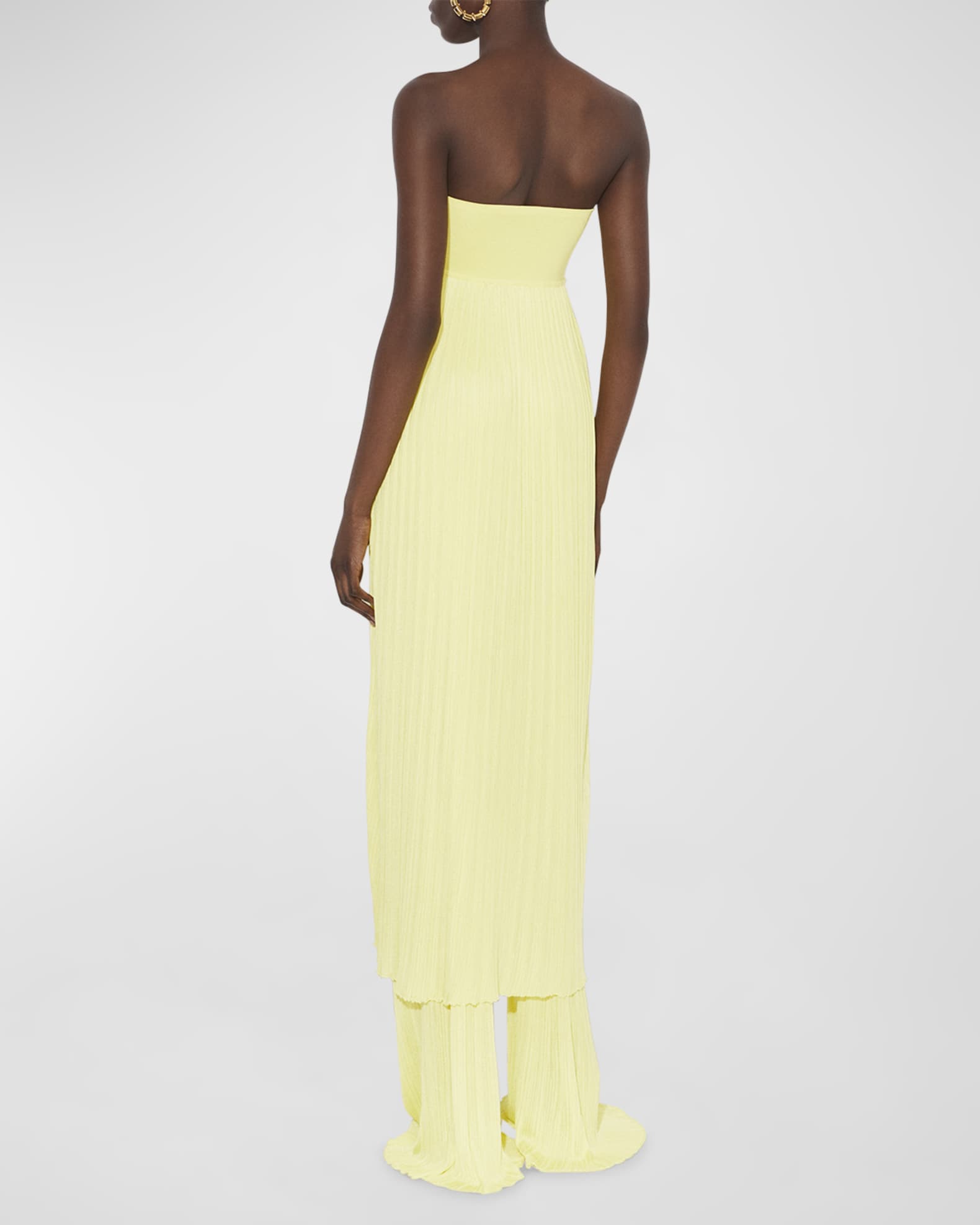 ALAIA Micro Pleat Trousers | Neiman Marcus