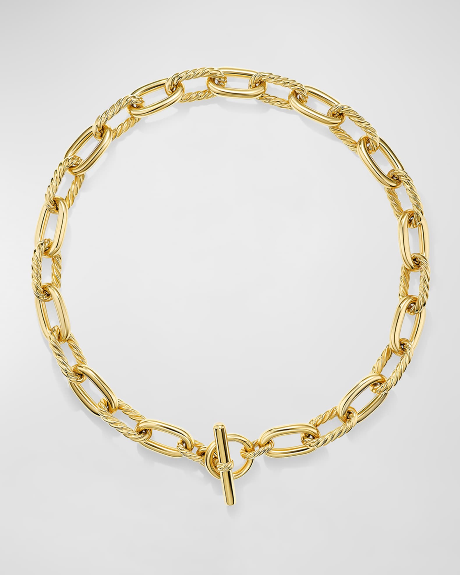 David Yurman Madison Toggle Necklace in 18K Gold, 13.5mm | Neiman Marcus