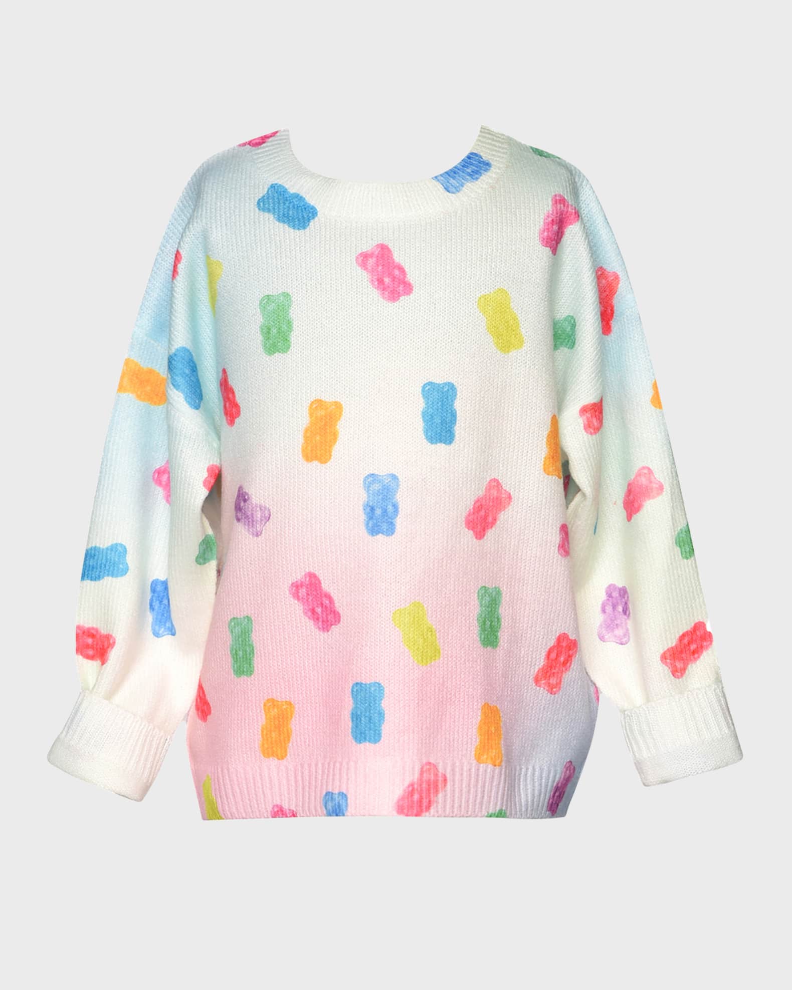 Hannah Banana Girl's Multicolor-Print Gummy Bear Sweater, Size 2T-10 ...