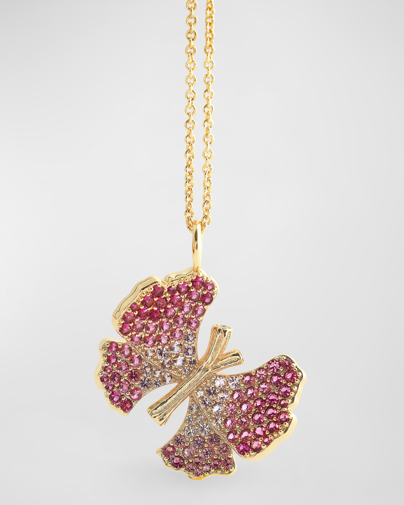 Anabel Aram Jewelry Butterfly Pave Necklace | Neiman Marcus