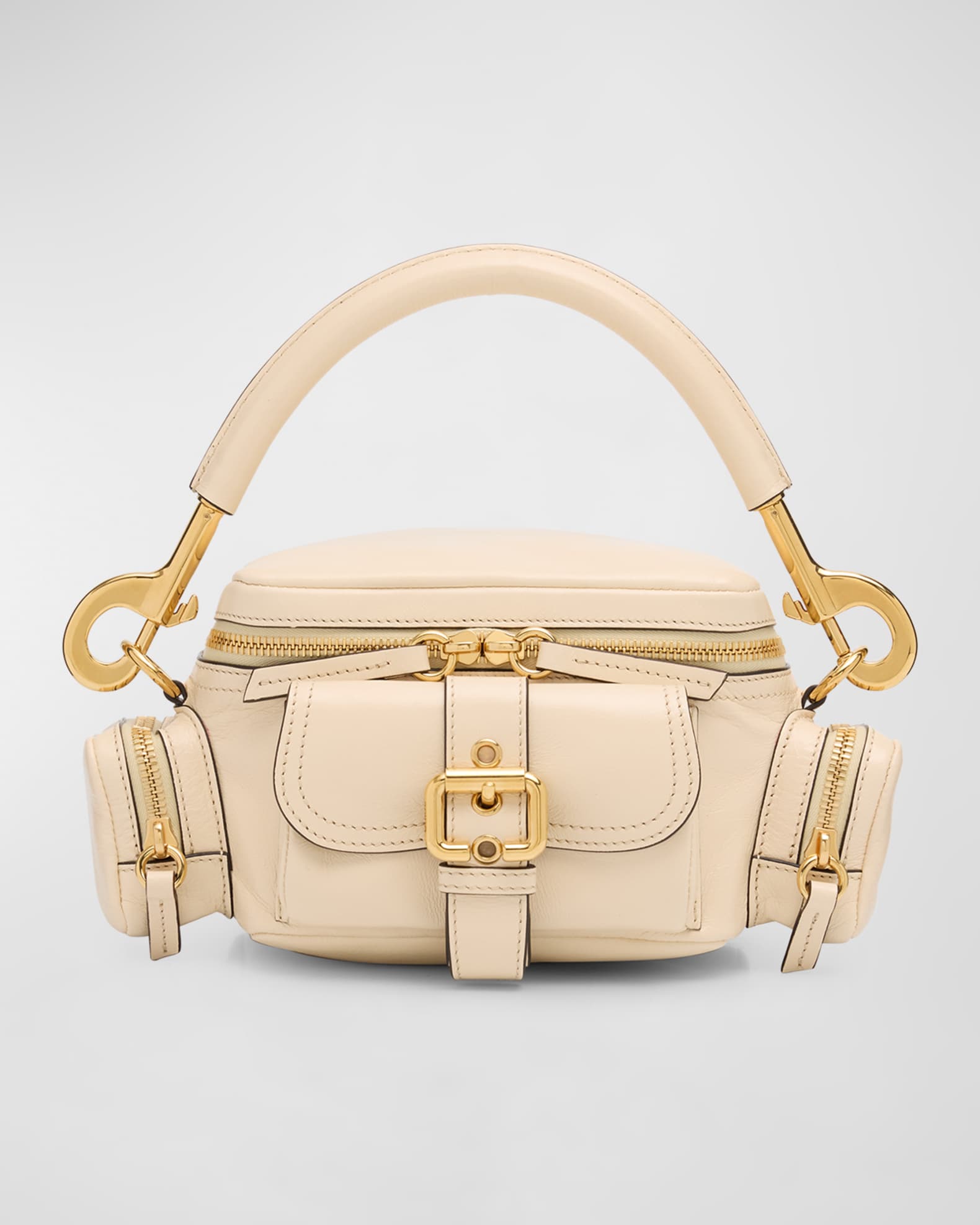 Chloe Camera Bag Small in Natural Shiny Calfskin | Neiman Marcus
