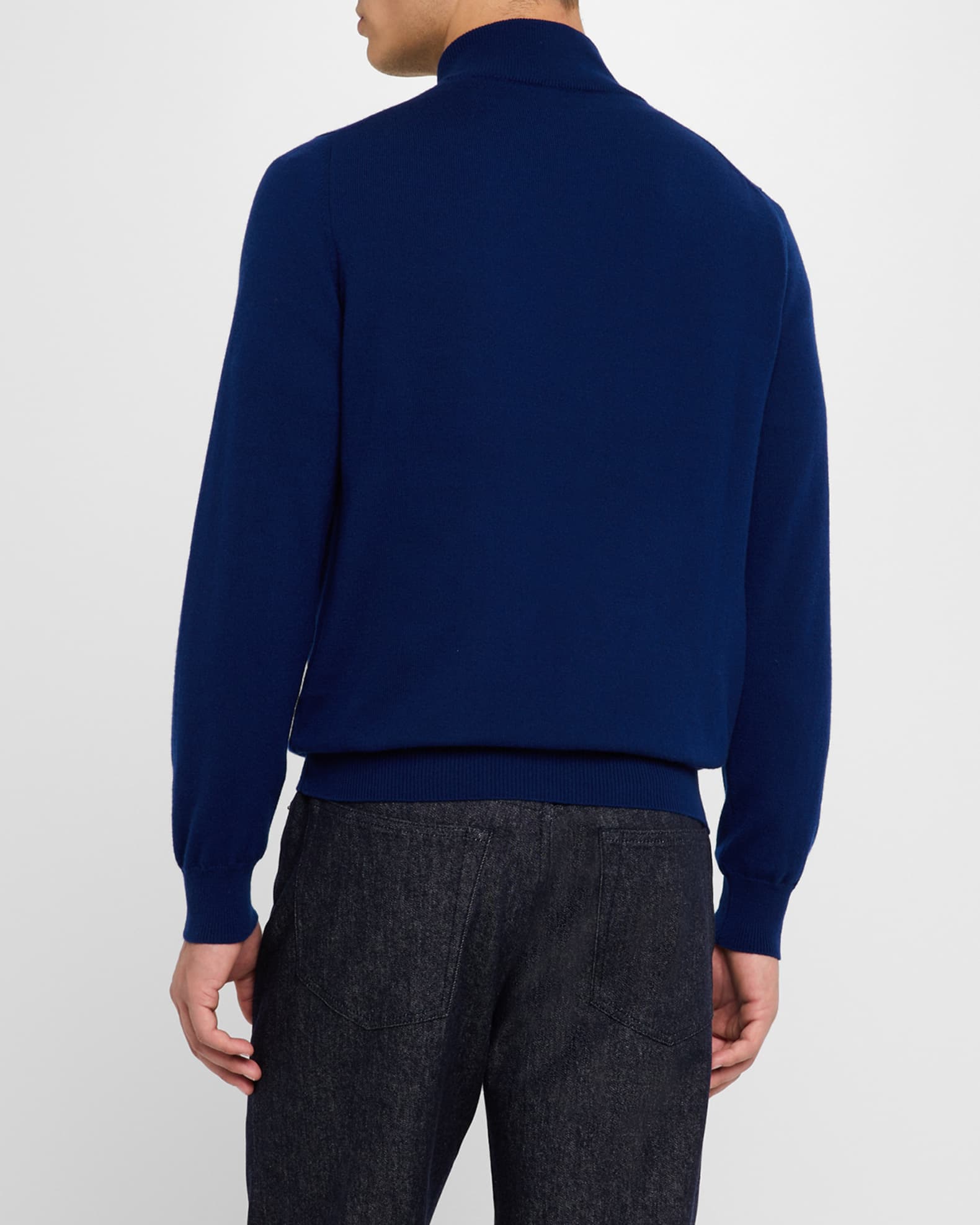 Colombo Men's Kid Cashmere Quarter-Zip Sweater | Neiman Marcus