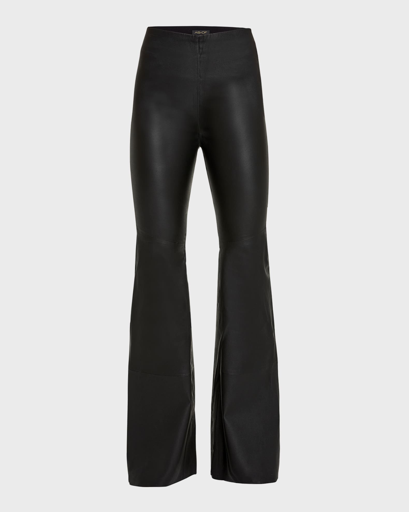 AS by DF Kat Stretch Leather Bell Leggings | Neiman Marcus