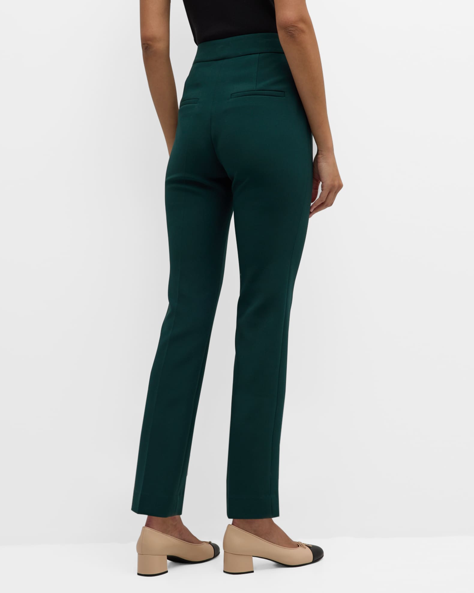 Veronica Beard Arte Straight Cropped Pants | Neiman Marcus