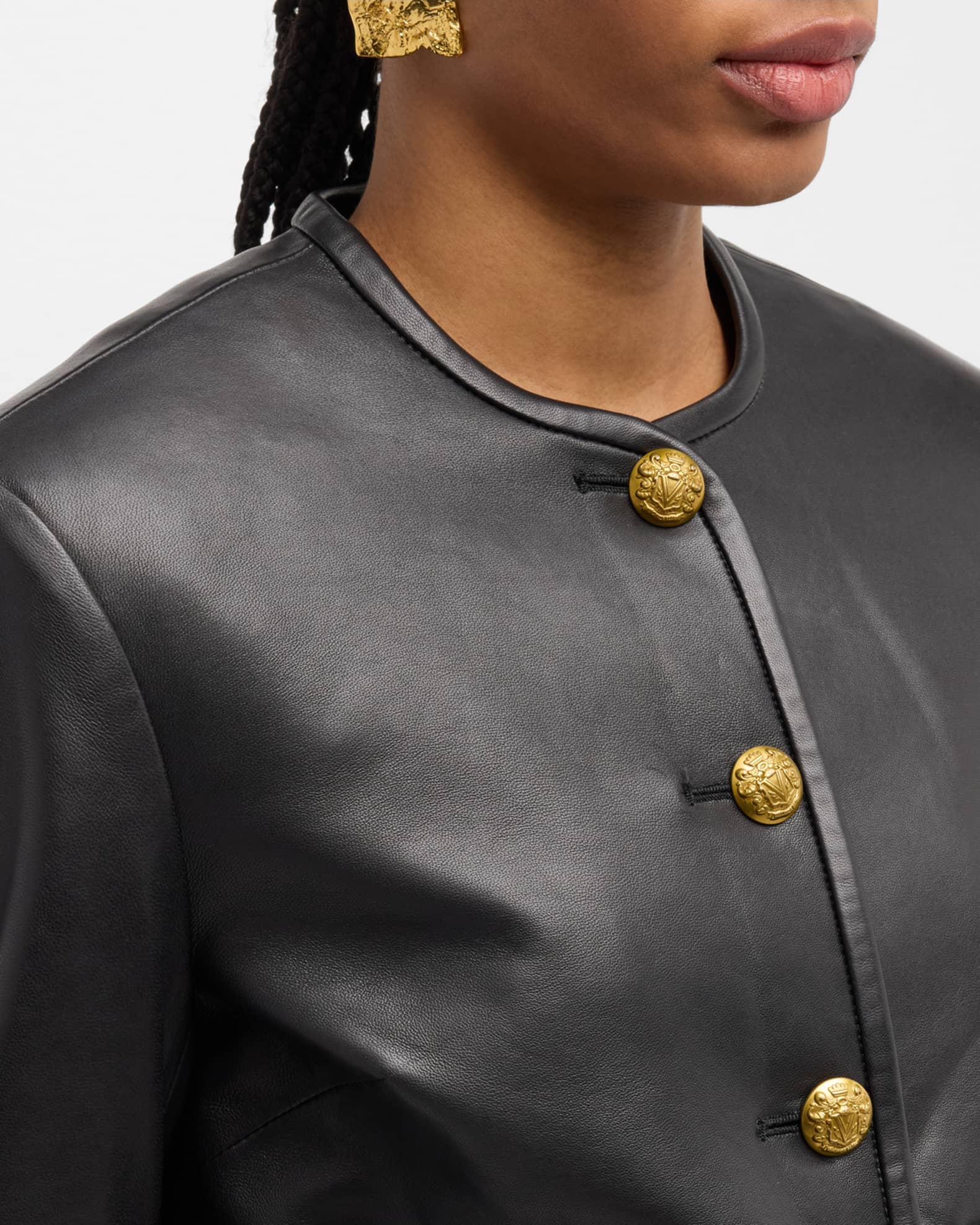 Veronica Beard Andrea Leather Jacket | Neiman Marcus