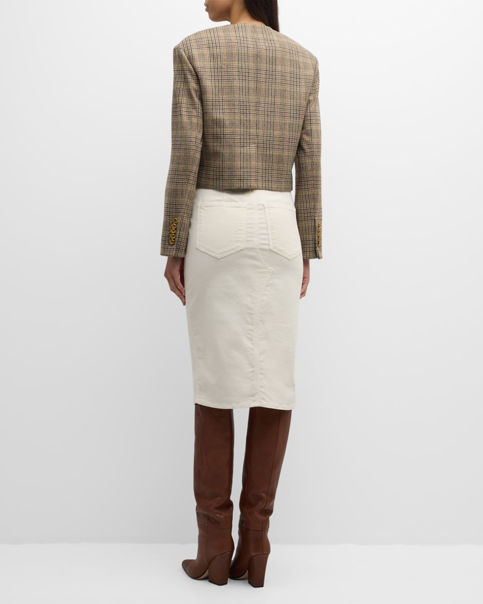 Veronica Beard Andrea Tailored Plaid Jacket | Neiman Marcus