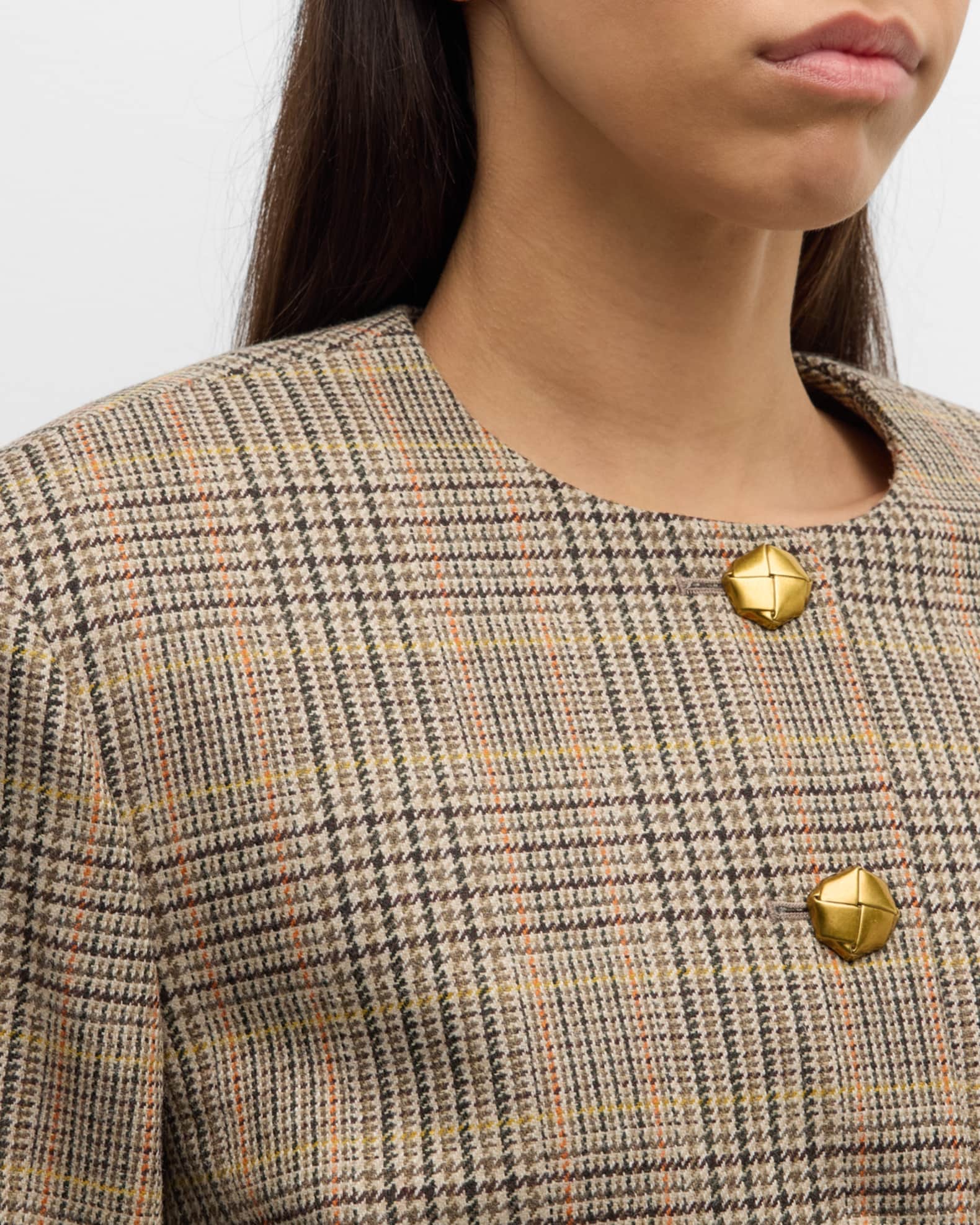 Veronica Beard Andrea Tailored Plaid Jacket | Neiman Marcus