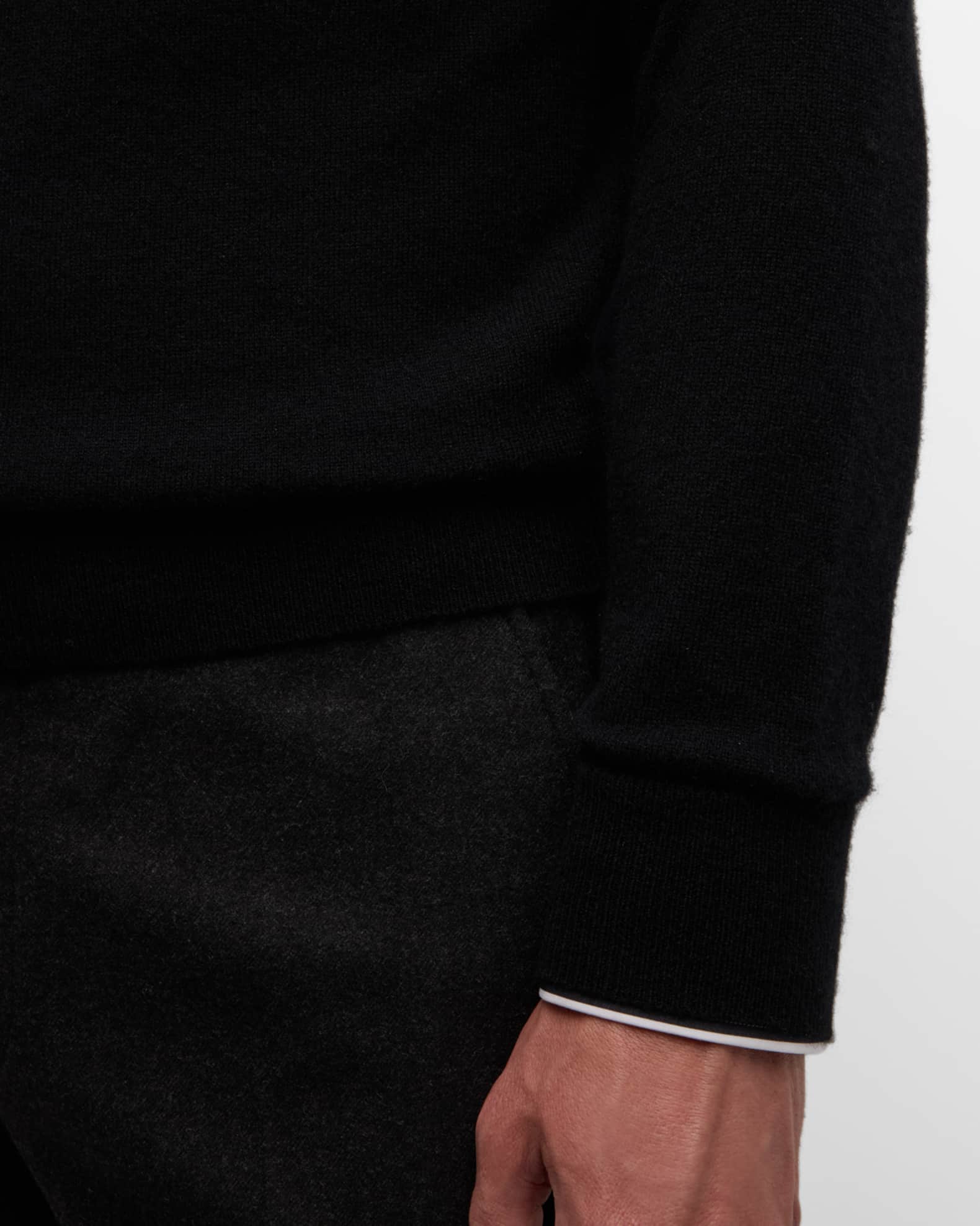 Neiman Marcus Men's Solid Cashmere Crewneck Sweater | Neiman Marcus