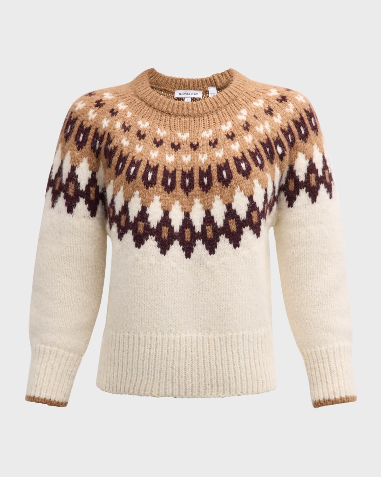 Veronica Beard Anne Fair Isle Pullover Sweater | Neiman Marcus