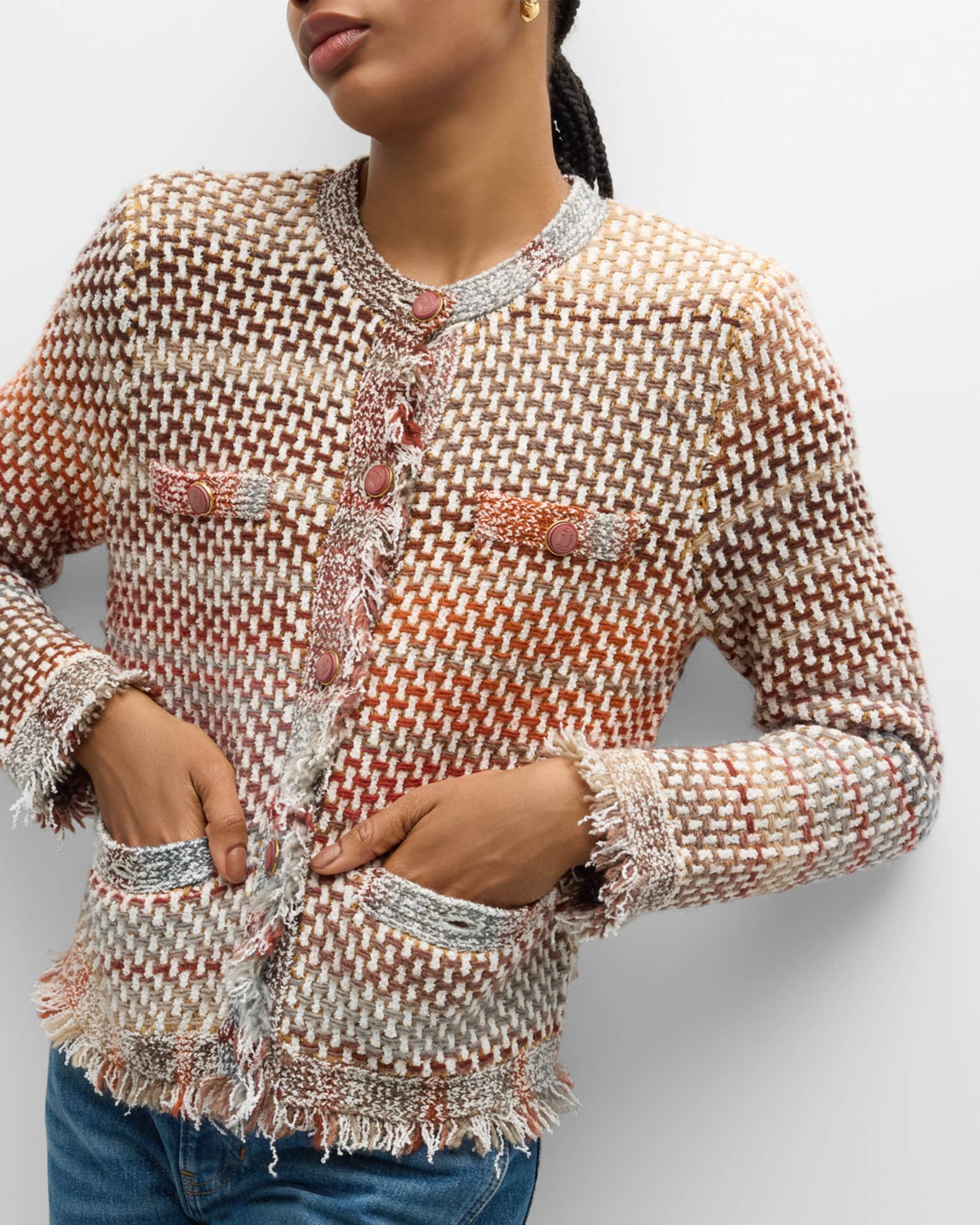 Veronica Beard Sariyah Knit Jacket | Neiman Marcus