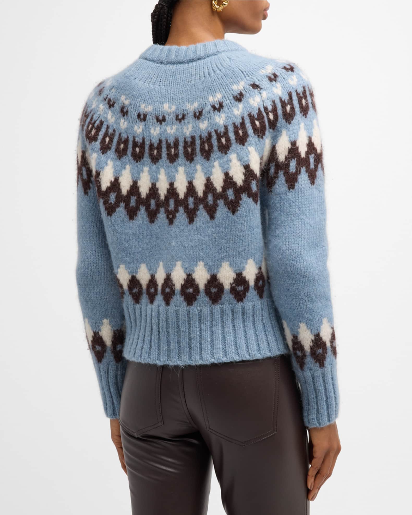 Veronica Beard Christina Fair Isle Cardigan | Neiman Marcus