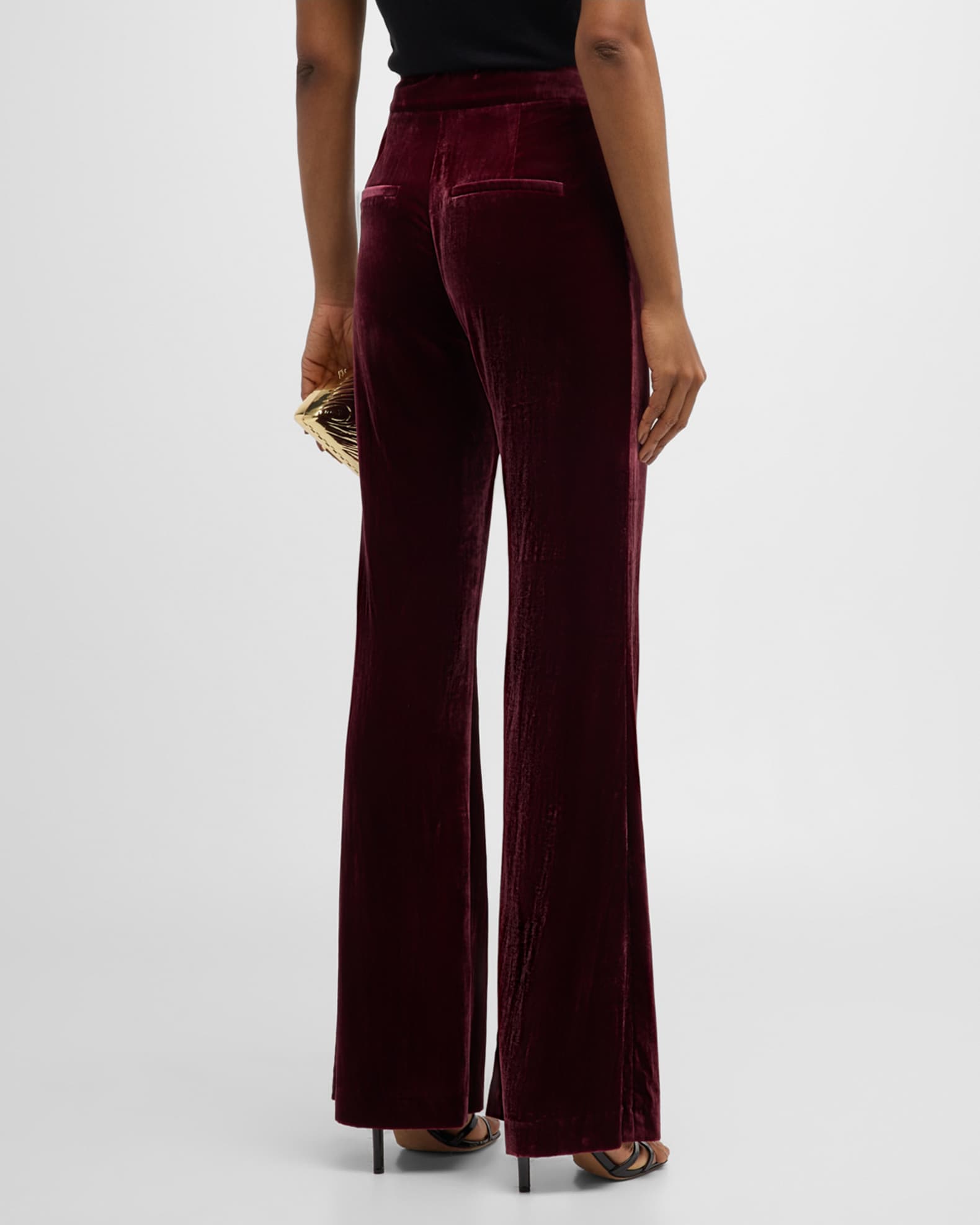 Veronica Beard Lebone Velvet Pants | Neiman Marcus