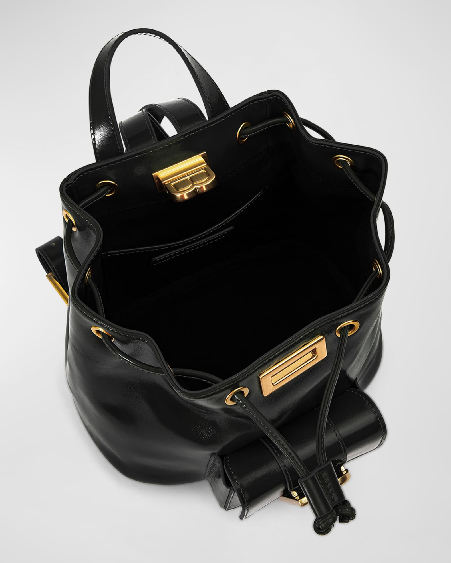 Brandon Blackwood Midori Drawstring Leather Backpack | Neiman Marcus