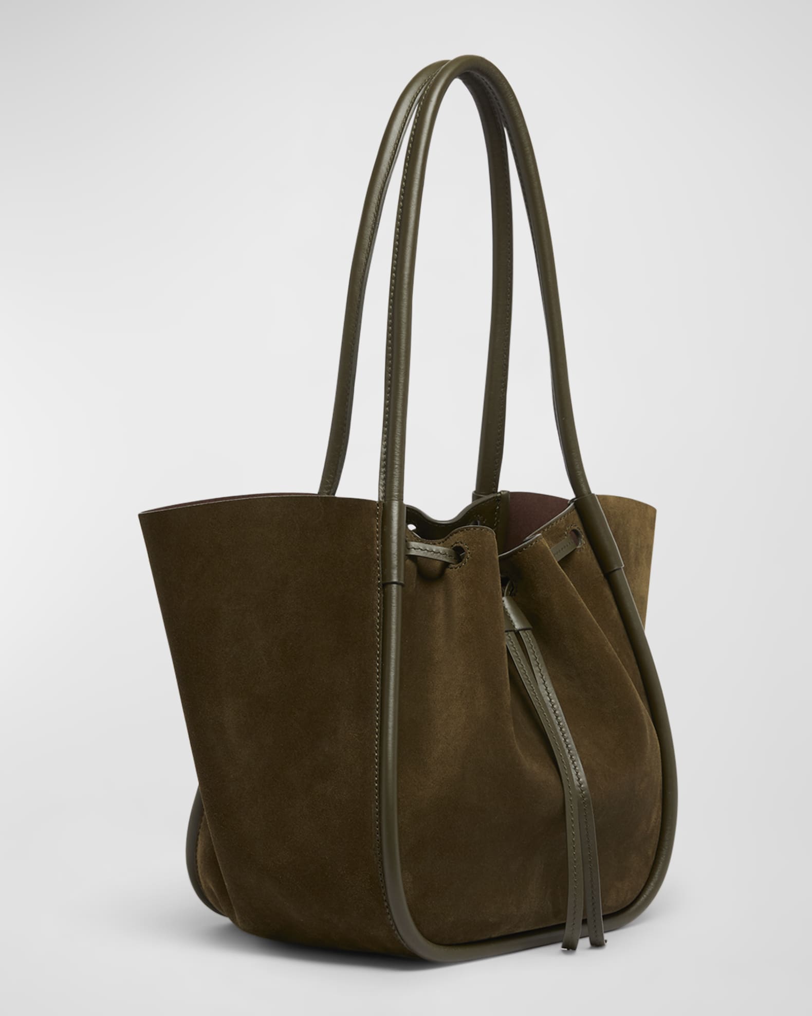 Proenza Schouler Large Drawstring Suede Tote Bag | Neiman Marcus