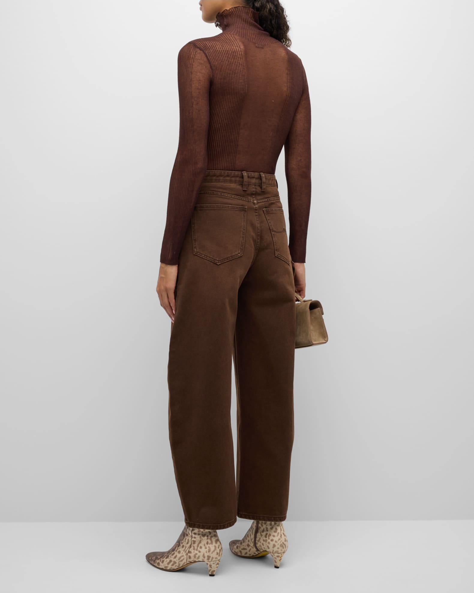 SER.O.YA Piper Ribbed Sheer Sweater | Neiman Marcus