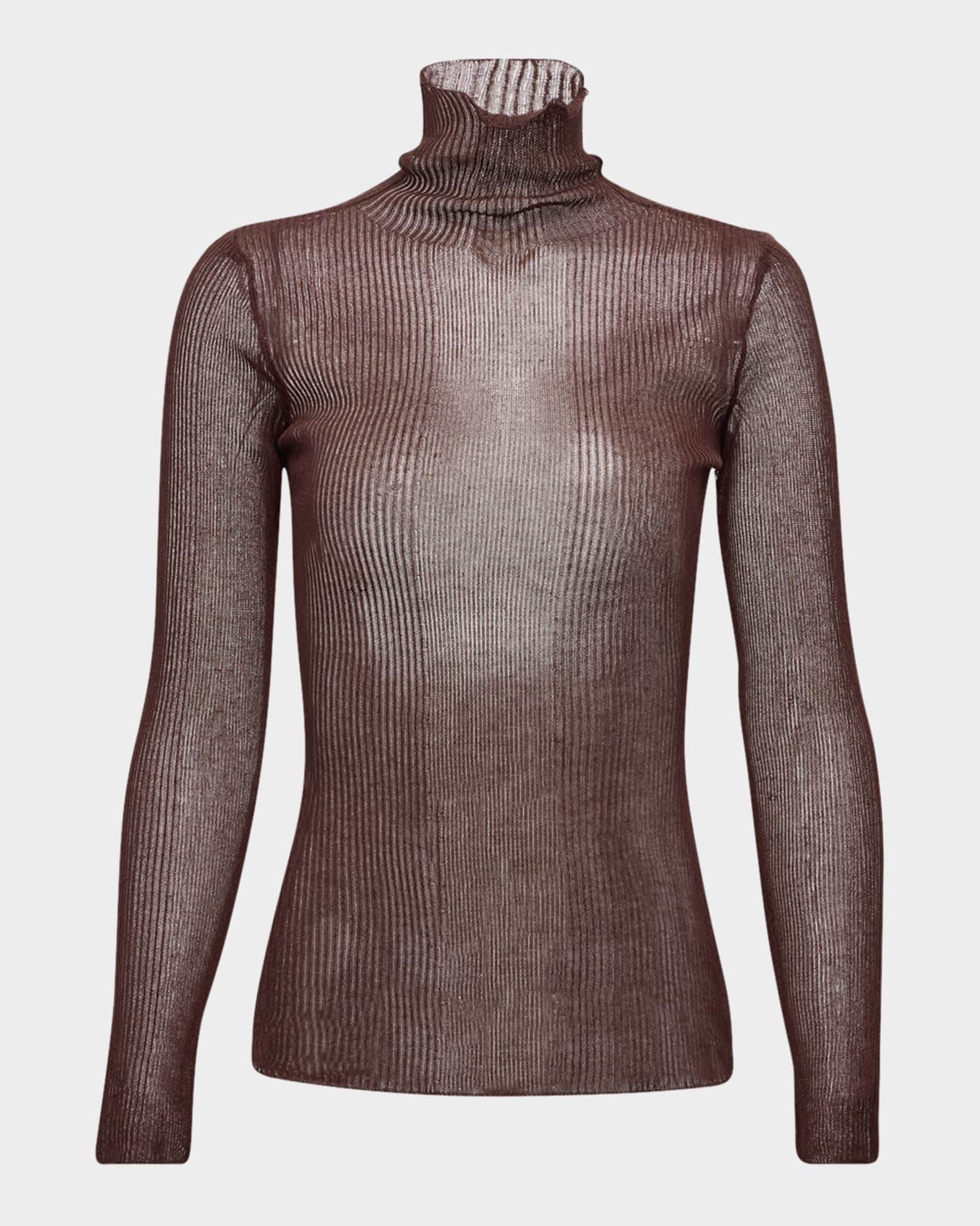 SER.O.YA Piper Ribbed Sheer Sweater | Neiman Marcus
