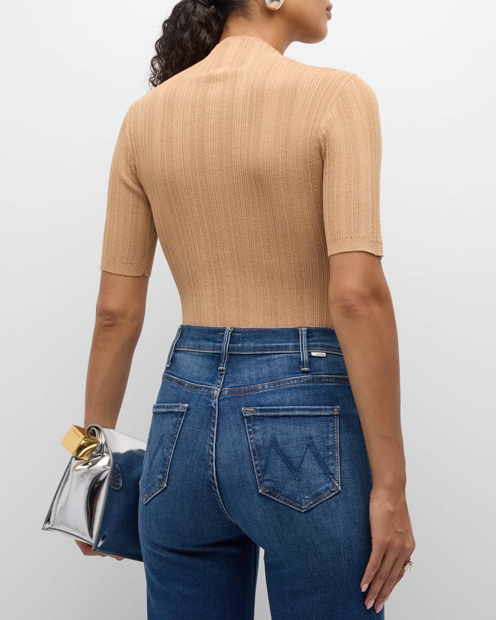 SER.O.YA Abigail Rib-Knit Top | Neiman Marcus