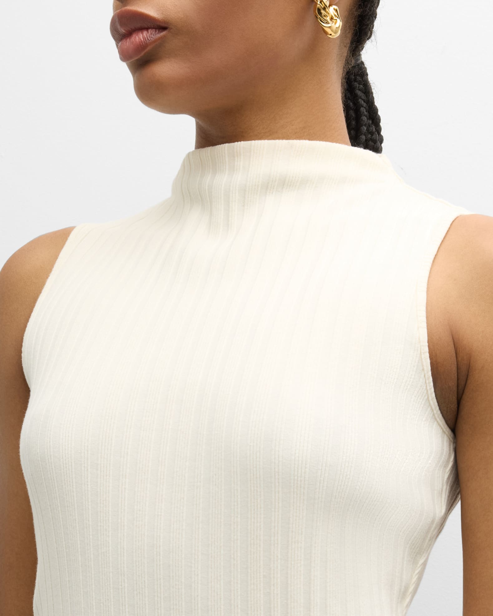 Veronica Beard Alora High-Neck Top | Neiman Marcus