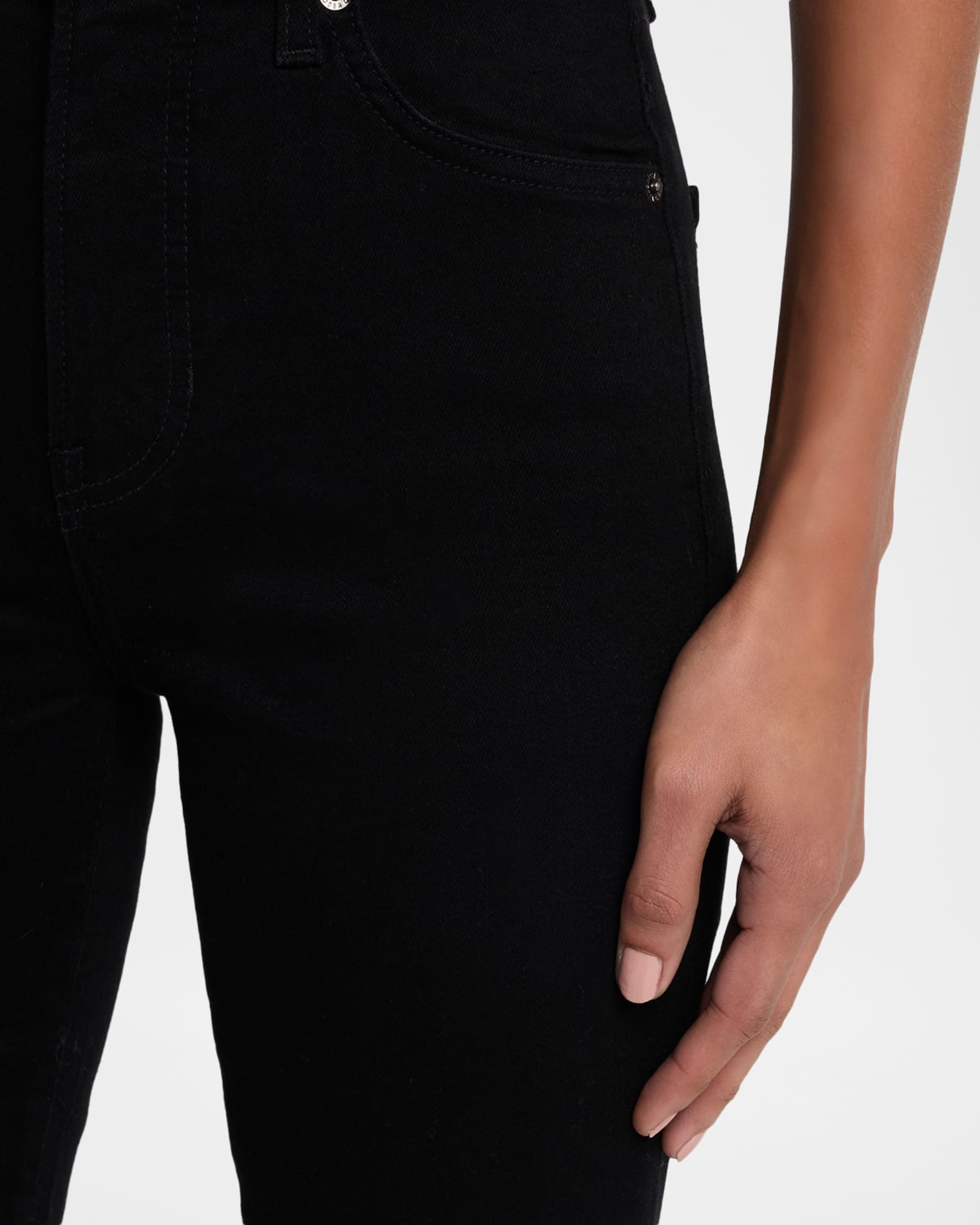 Veronica Beard Ryleigh High-Rise Slim Straight Ankle Jeans | Neiman Marcus