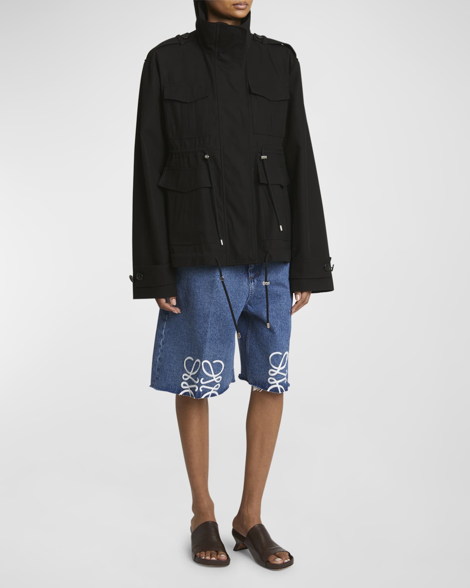 Loewe Parka Jacket with Cargo Pockets | Neiman Marcus