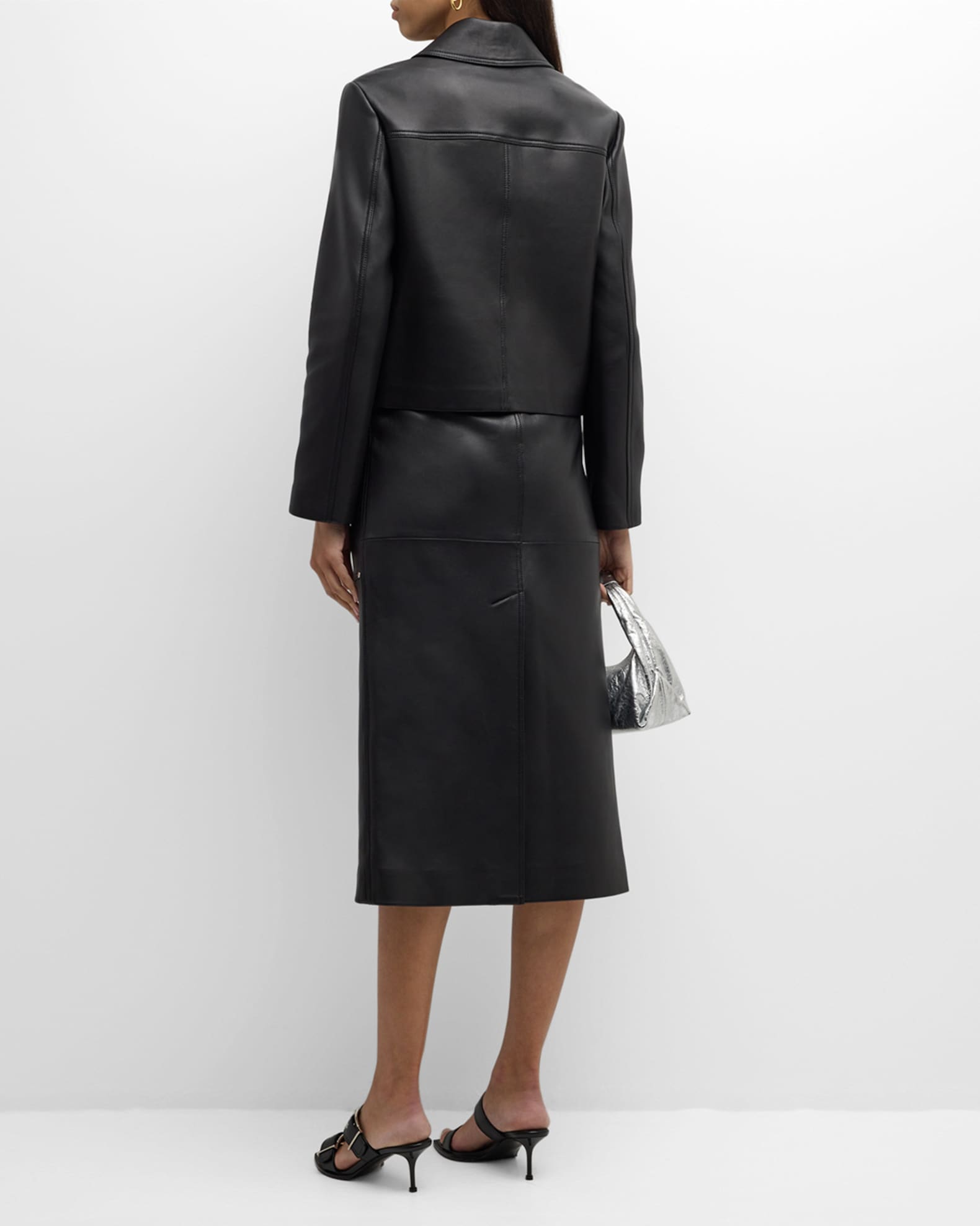 A.L.C. Grey Leather Jacket | Neiman Marcus