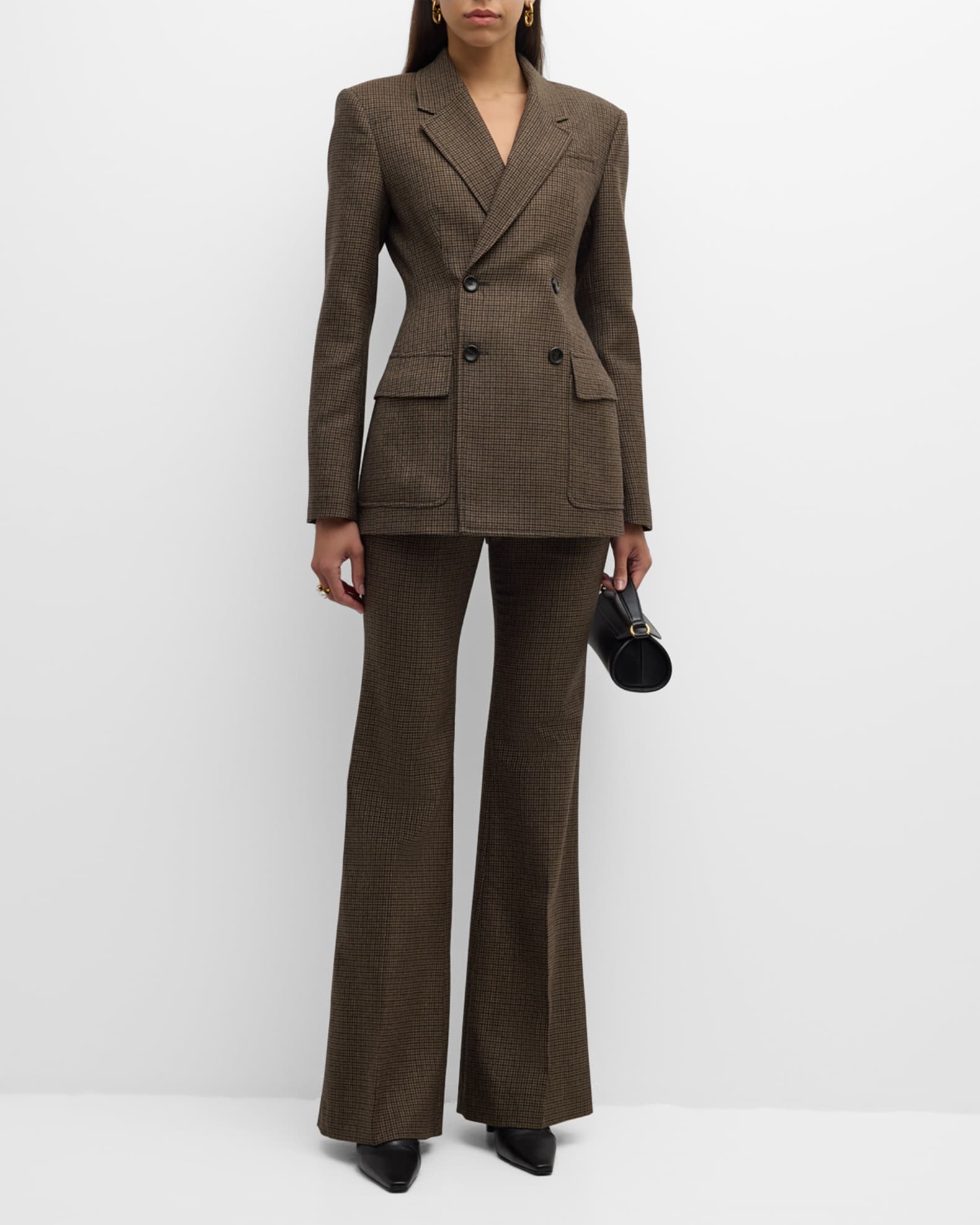 A.L.C. Maizie Flare Wool Pants | Neiman Marcus