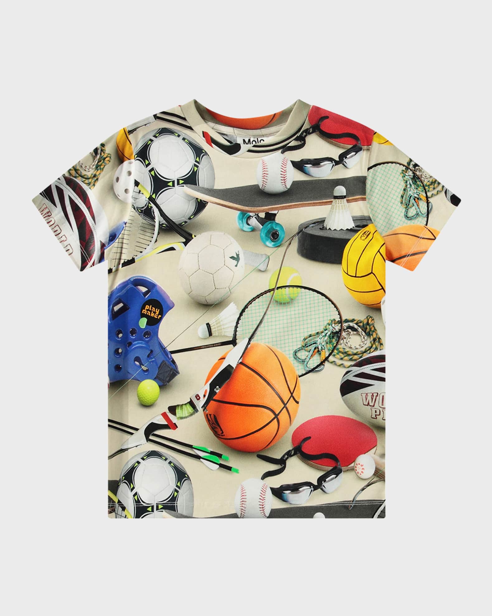 Molo Boy's Ralphie Sports-Print T-Shirt, Size 8-10 | Neiman Marcus