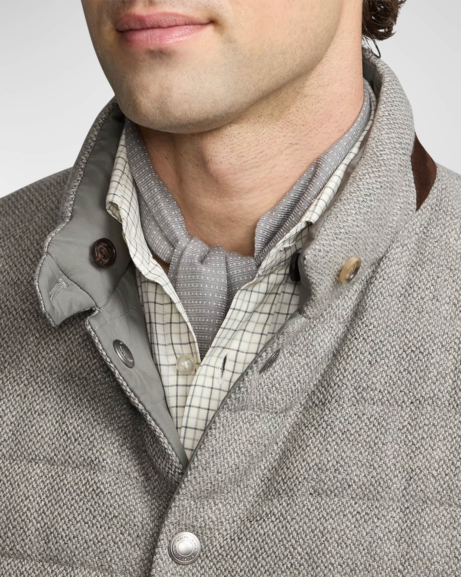 Ralph Lauren Purple Label Men's Pin Dot Cashmere-Silk Neckerchief ...