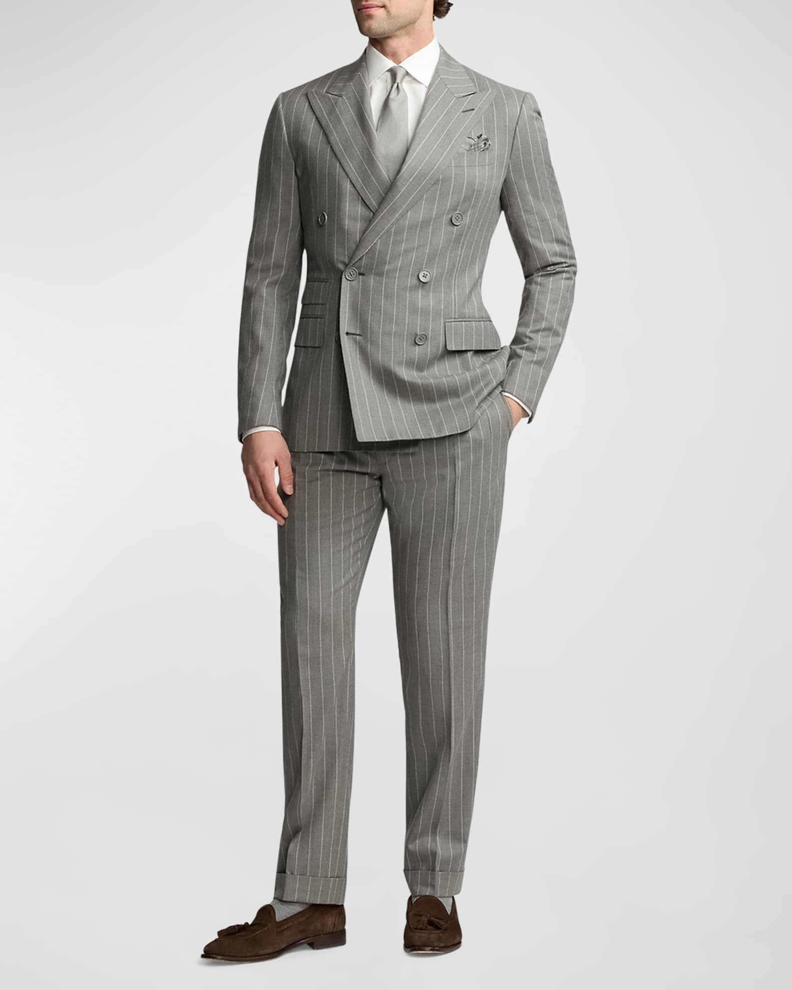 Ralph Lauren Purple Label Men's Kent Hand-Tailored Pinstripe Wool Suit ...
