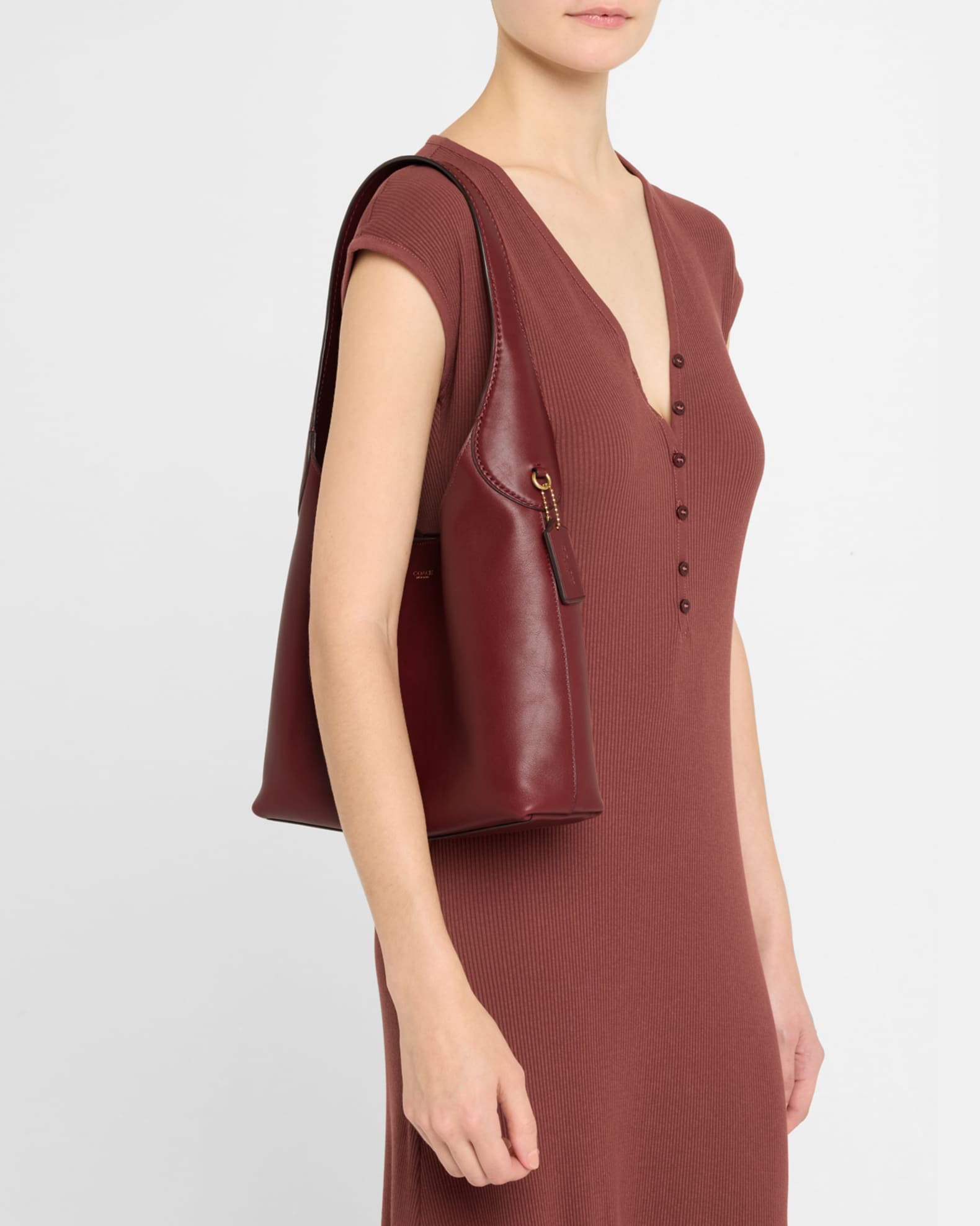 Coach Brooklyn 28 Grain Leather Shoulder Bag | Neiman Marcus