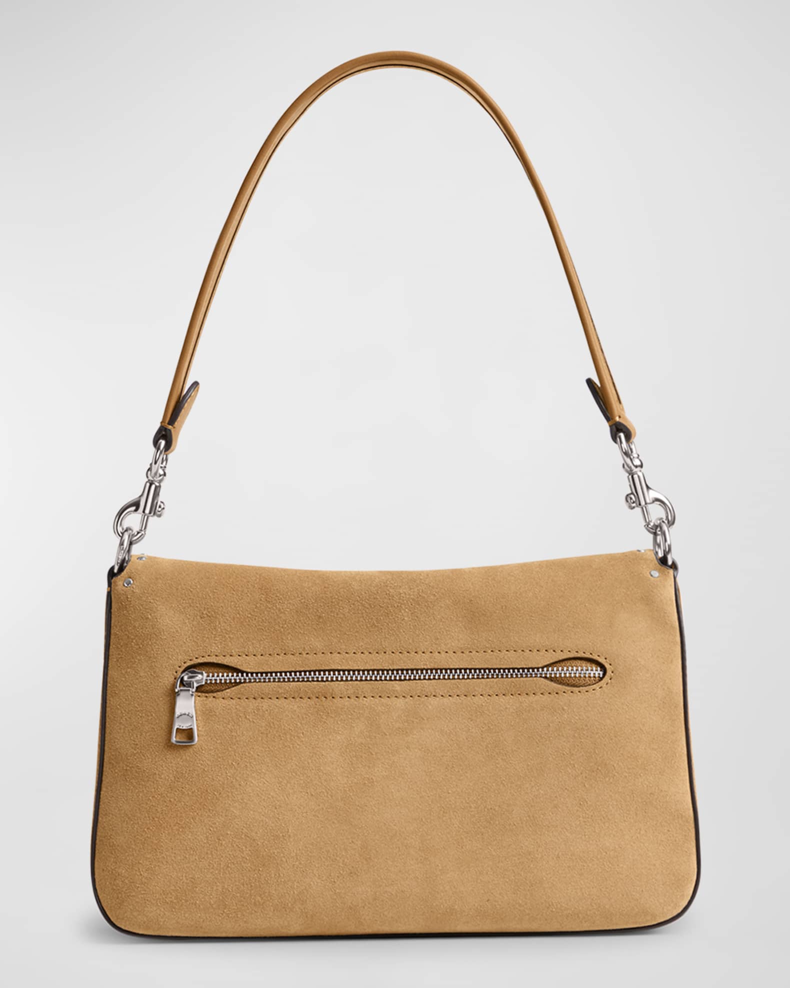 Coach Tabby Rivet Leather & Suede Shoulder Bag | Neiman Marcus