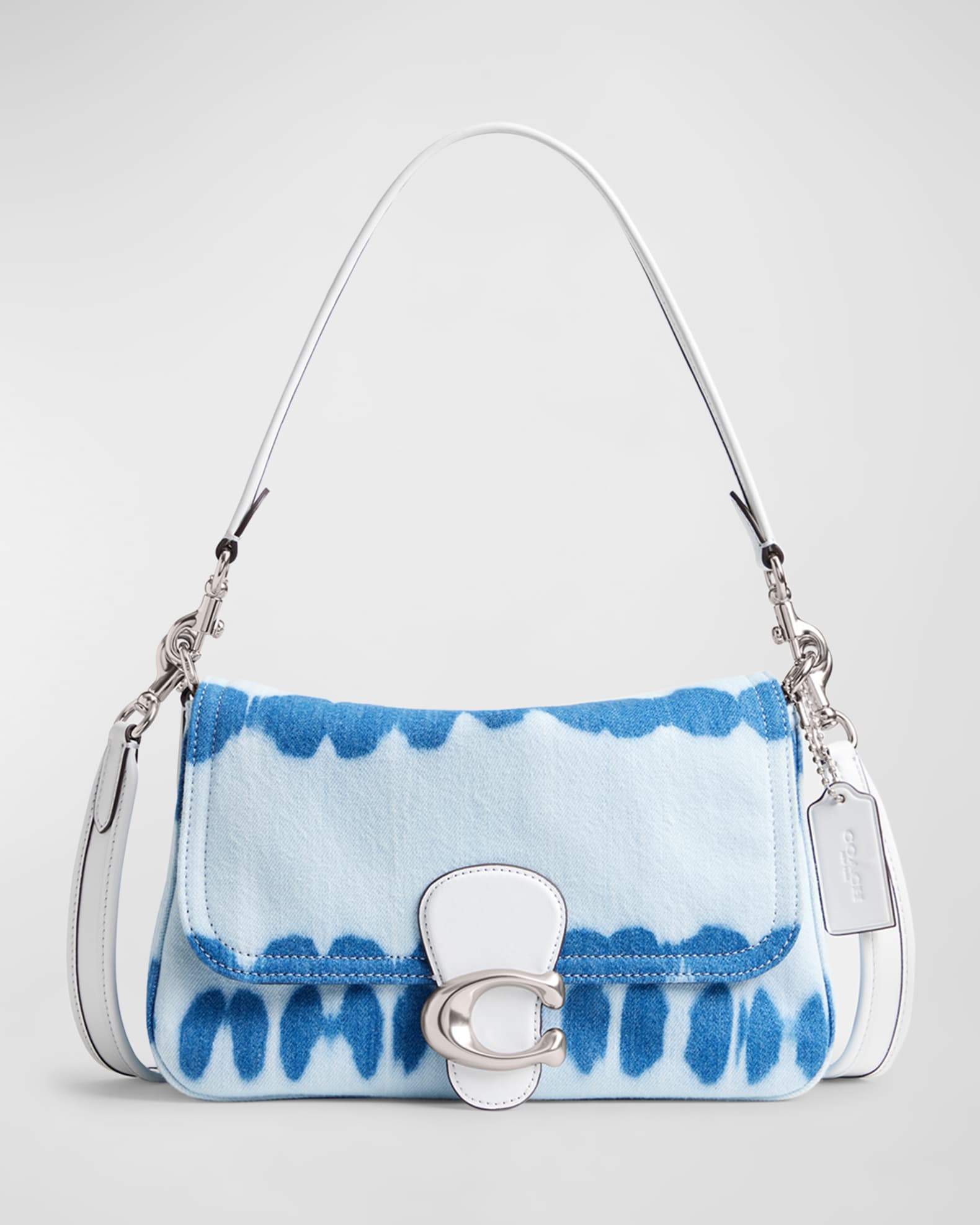 Coach Tabby Tie-Dye Denim Shoulder Bag | Neiman Marcus