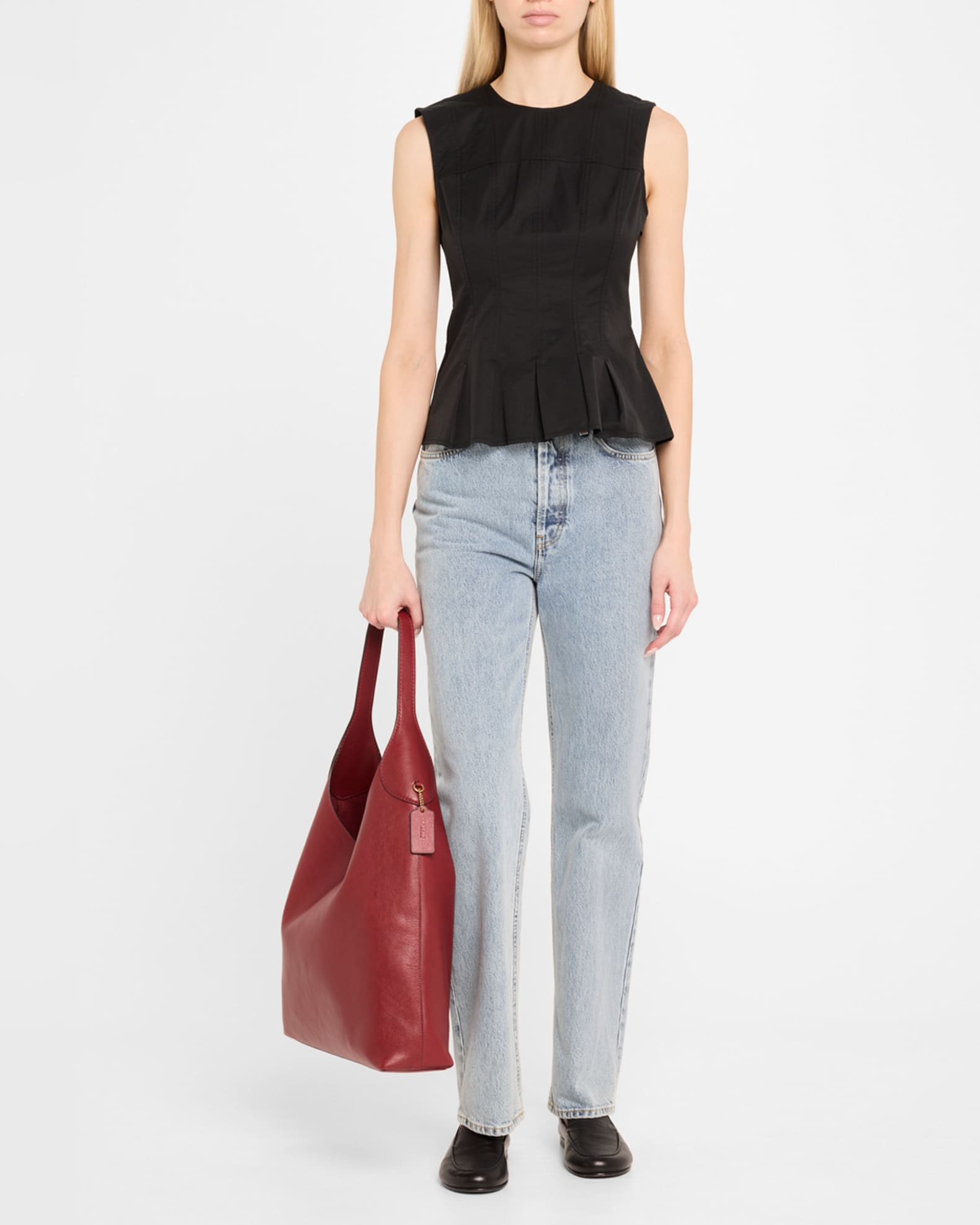 Coach Brooklyn 39 Grain Leather Shoulder Bag | Neiman Marcus