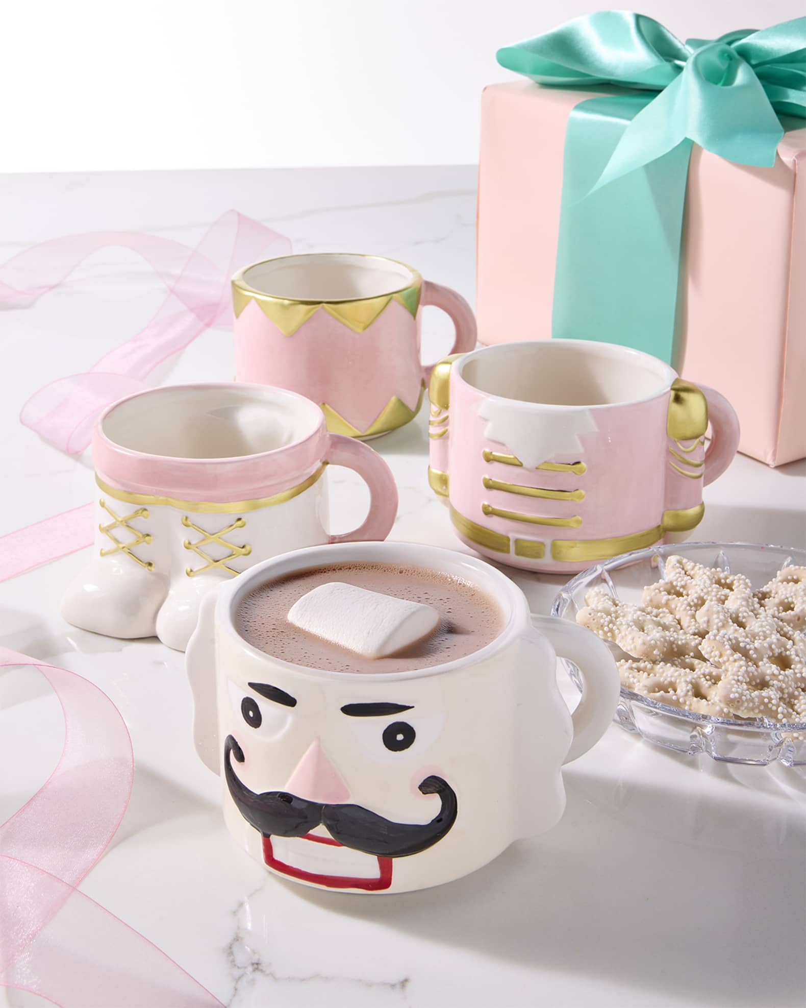 Neiman Marcus Nutcracker Stacking Mugs, Set of 4 | Neiman Marcus