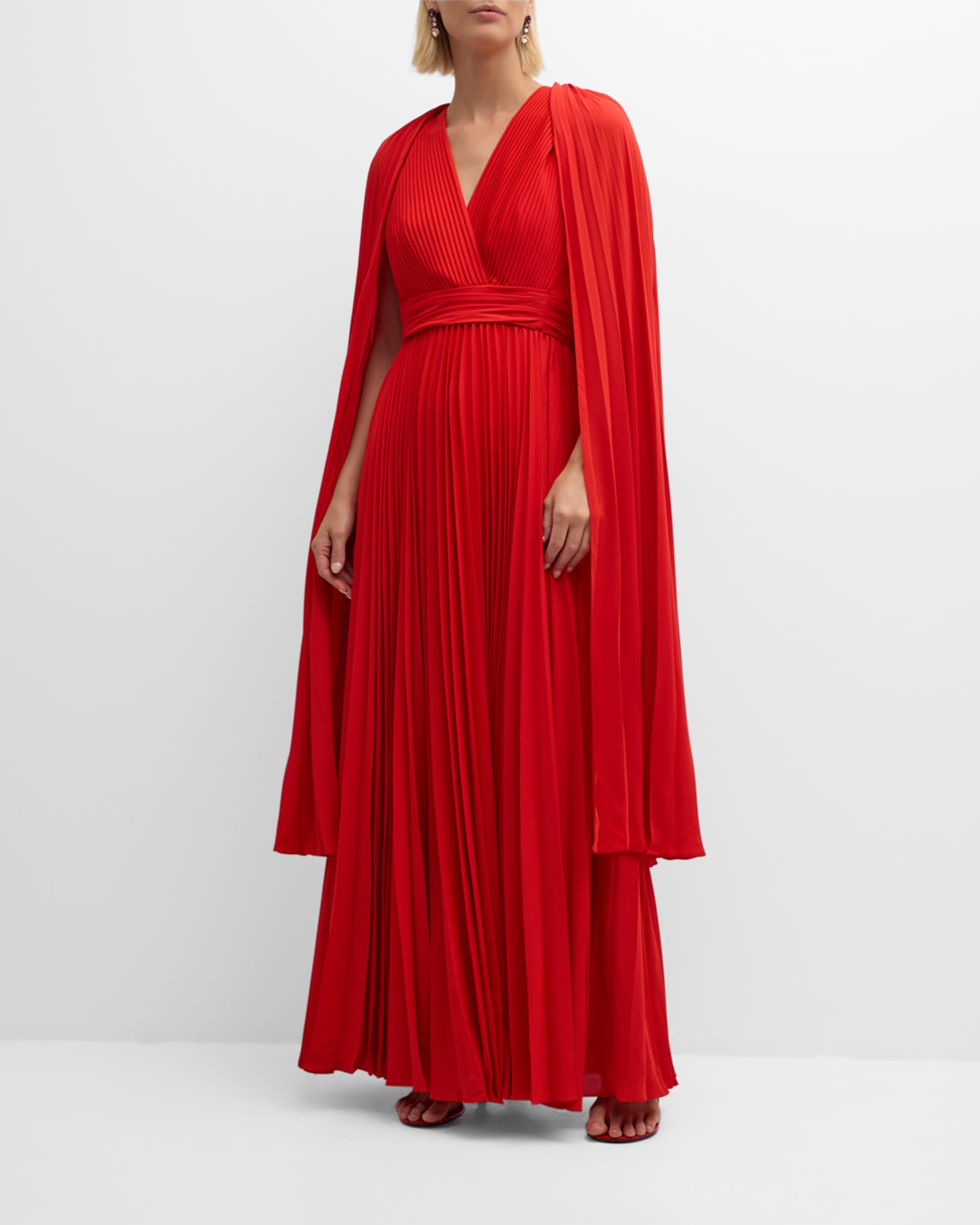 E.Stott Eva Pleated Cape | Neiman Marcus