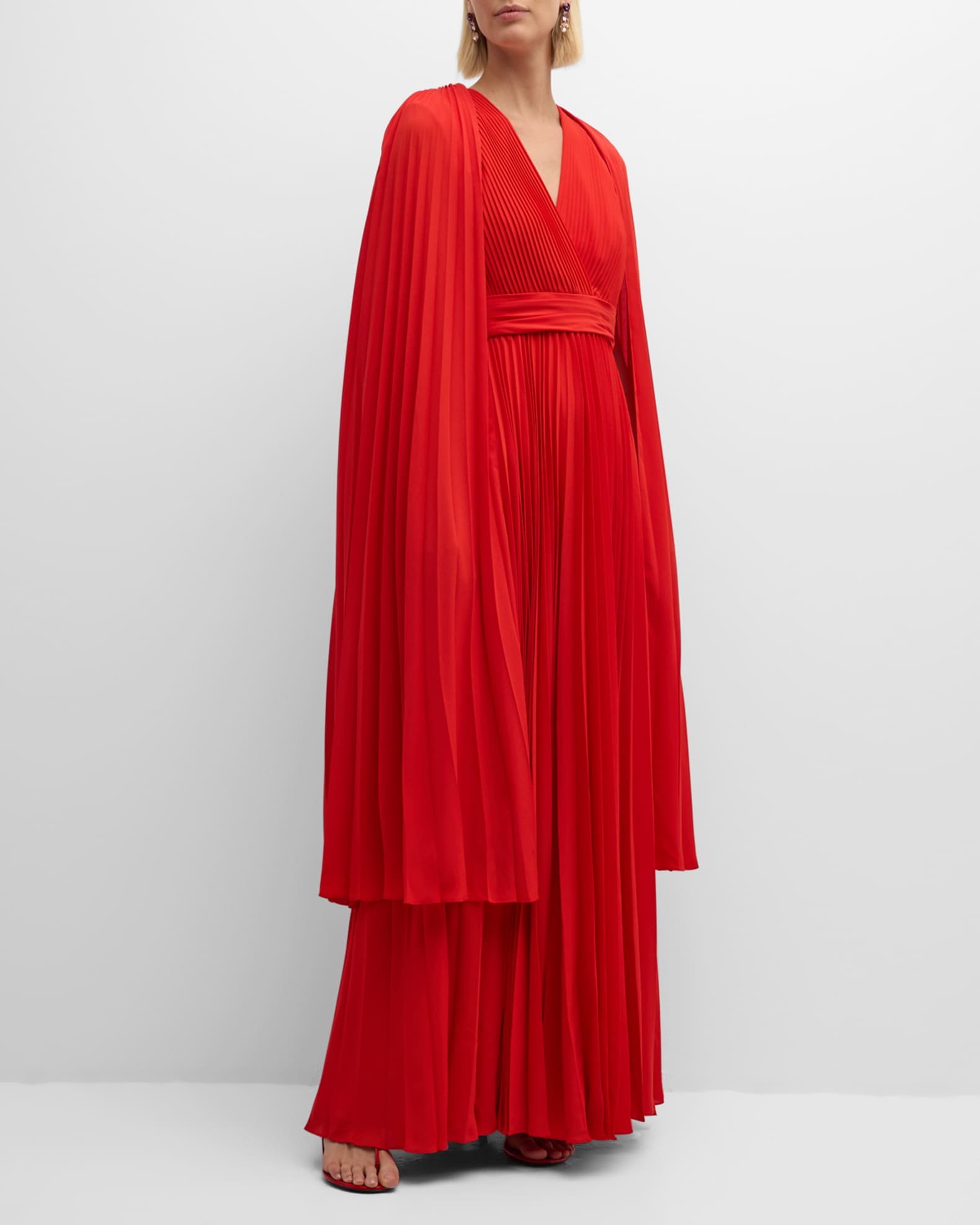 E.Stott Eva Pleated Cape | Neiman Marcus