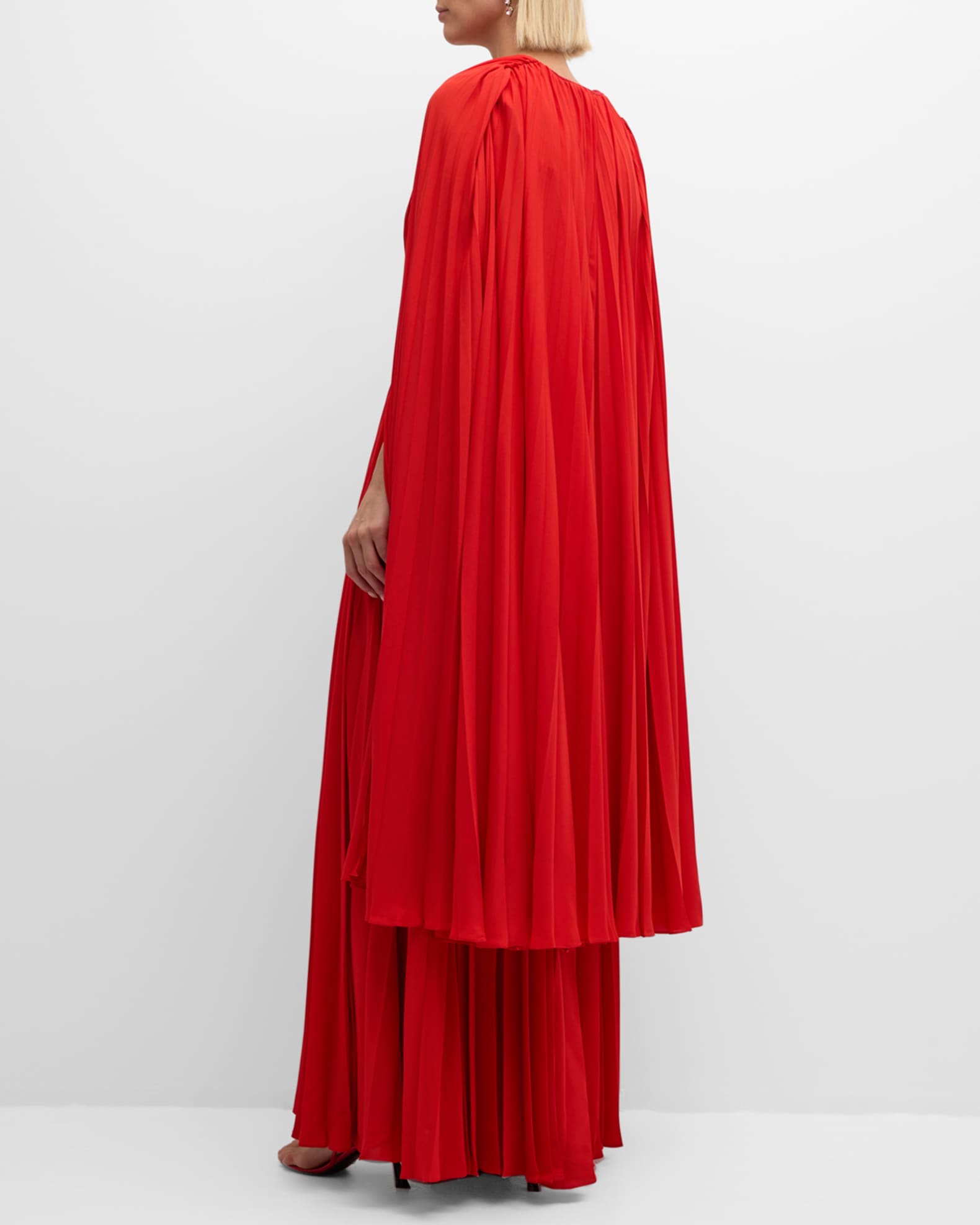 E.Stott Eva Pleated Cape | Neiman Marcus