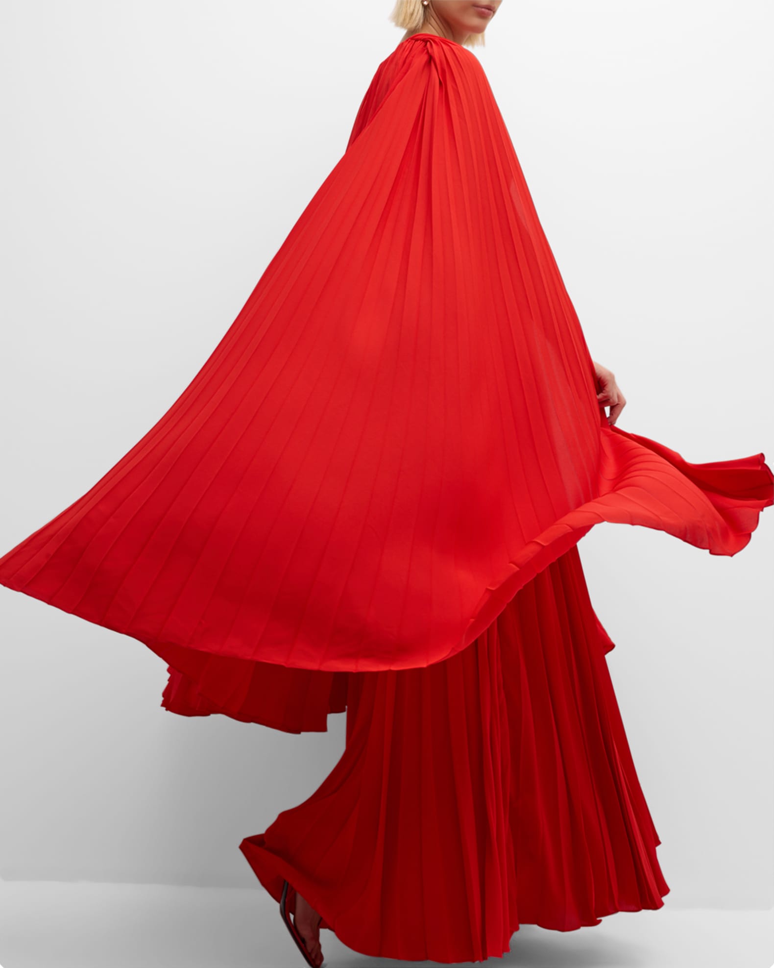 E.Stott Eva Pleated Cape | Neiman Marcus