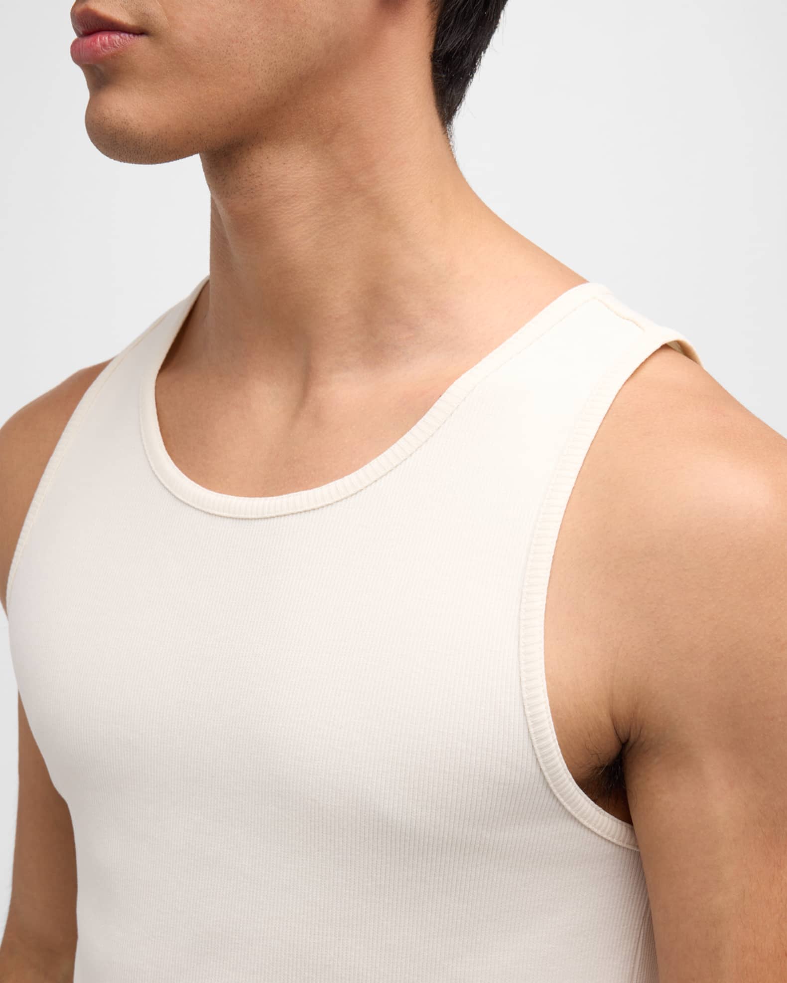 John Elliott Men's Campus Ribbed Tank top | Neiman Marcus
