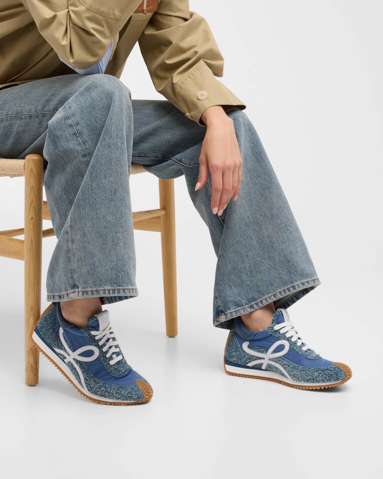 Loewe Flow Retro Runner Sneakers | Neiman Marcus