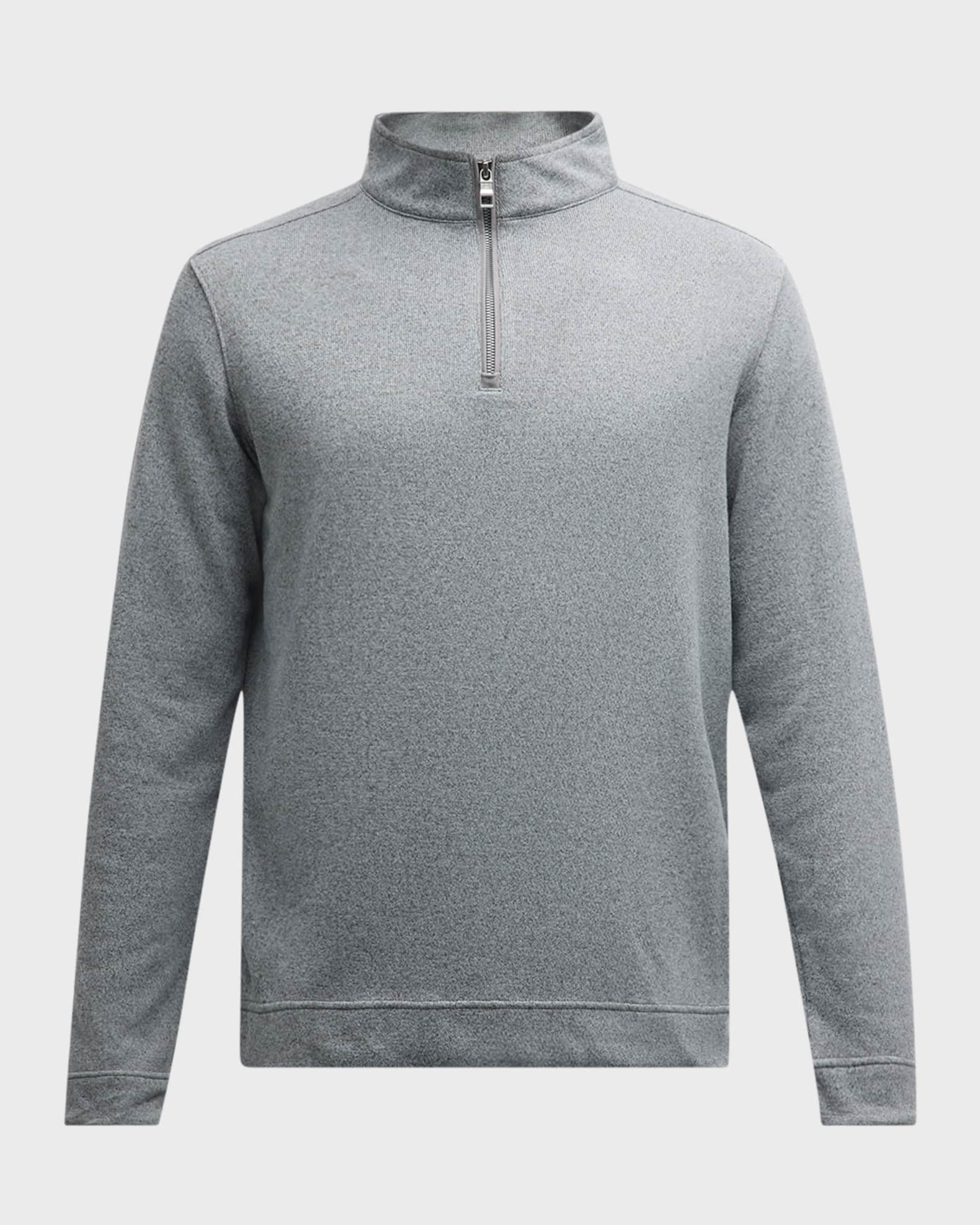 Peter Millar Men's Crown Fleece Quarter-Zip Sweater | Neiman Marcus