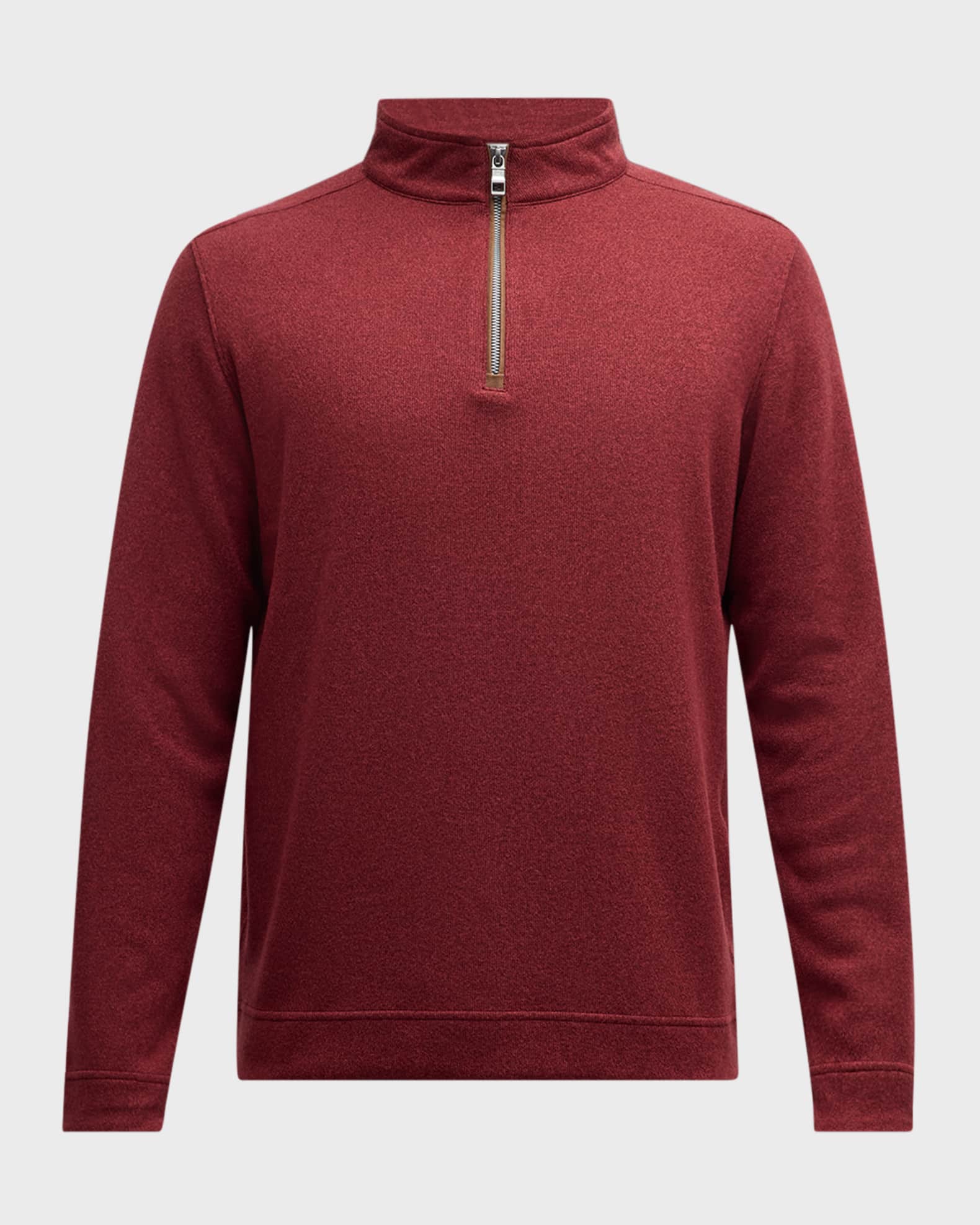 Peter Millar Men's Crown Fleece Quarter-Zip Sweater | Neiman Marcus