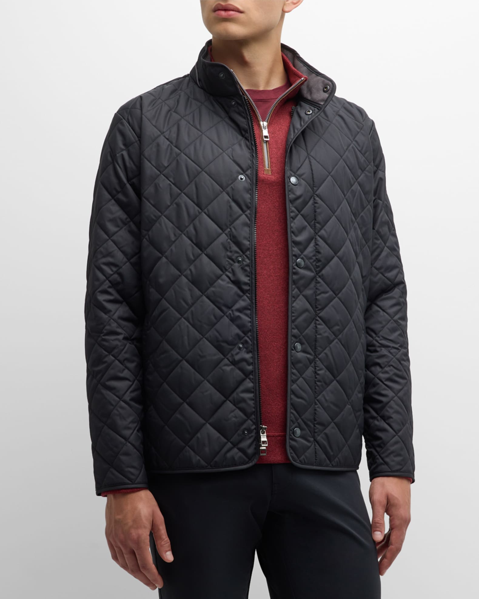 Peter Millar Men's Suffolk Quilted Coat | Neiman Marcus